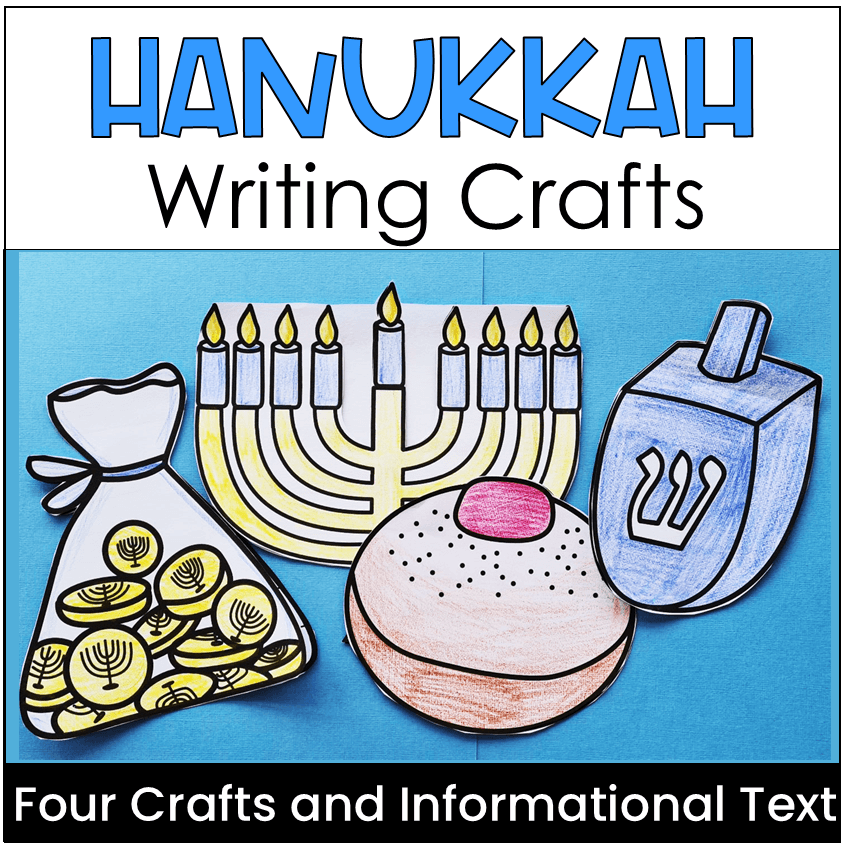 Hanukkah Writing Crafts Menorah Dreidel Bulletin Board Chanukah Activity