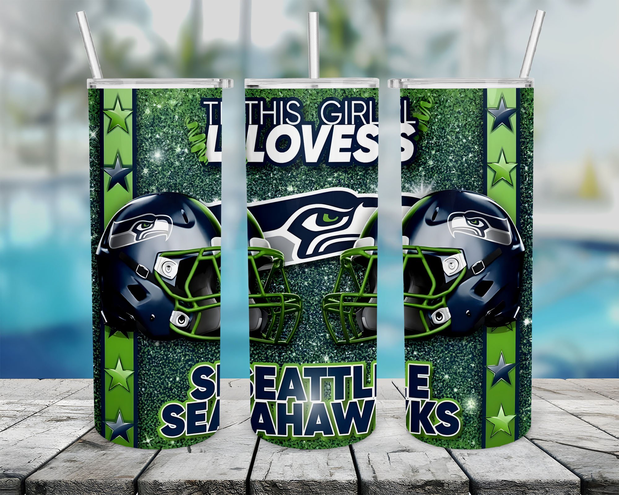 Seattle Seahawks Tumbler Png - NFL 20oz Tumbler Design - American ...