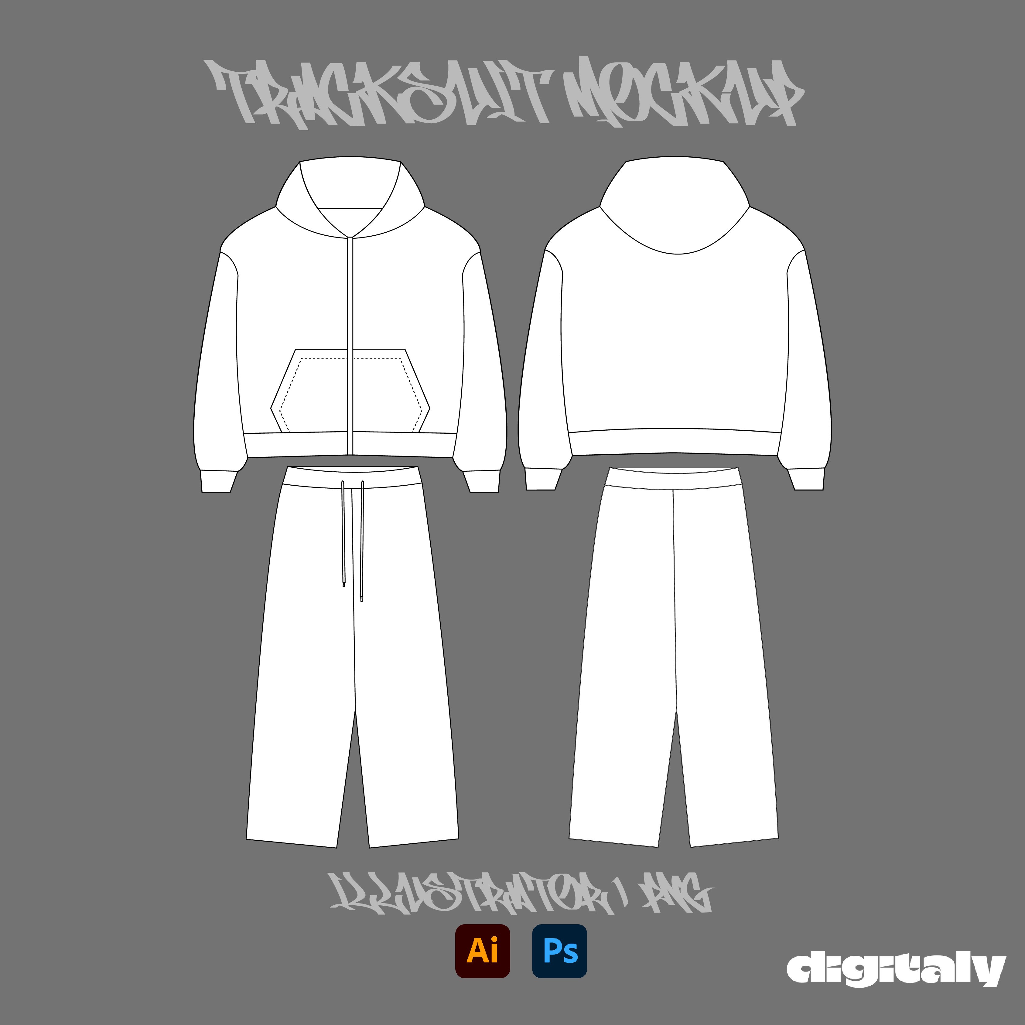 Tracksuit vector mockup - Payhip