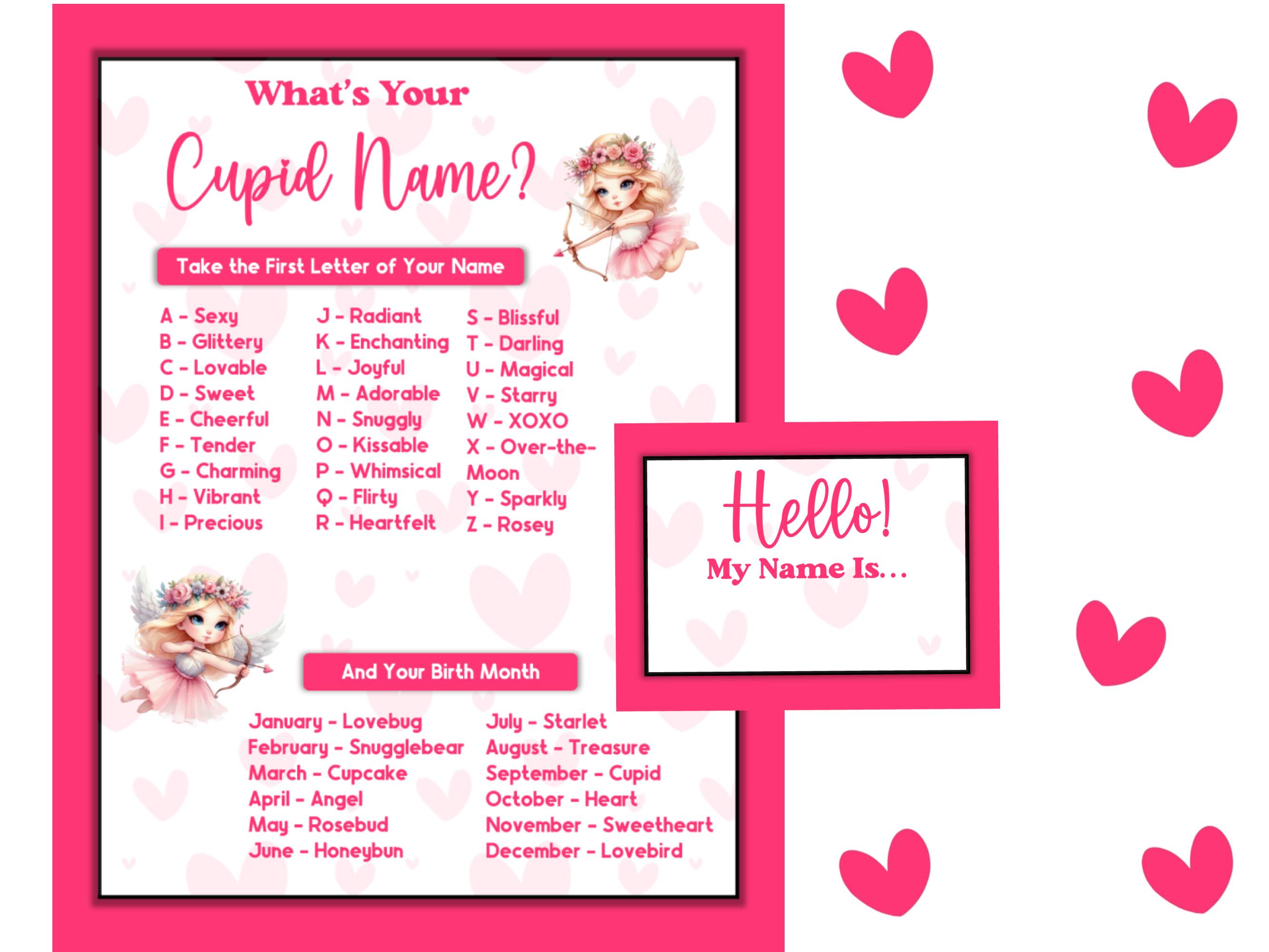 What's Your Cupid Name Game