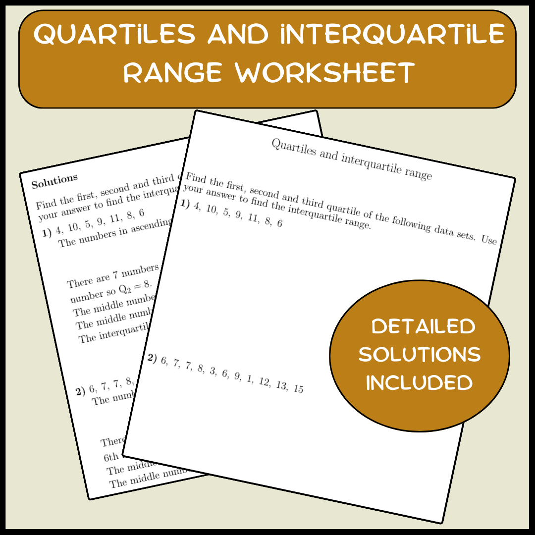 Probability worksheet (with solutions)