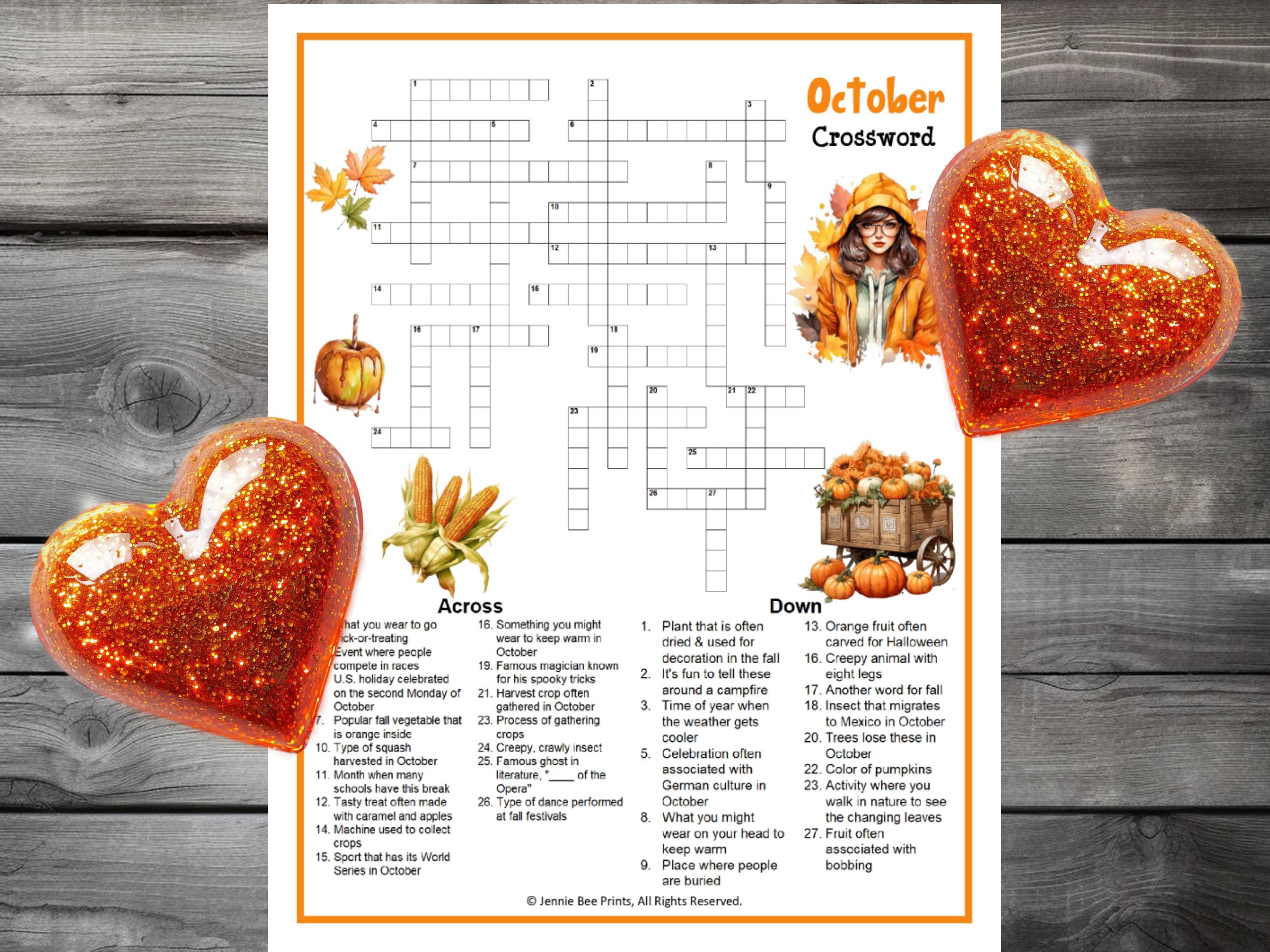 November Crossword Puzzle - Payhip