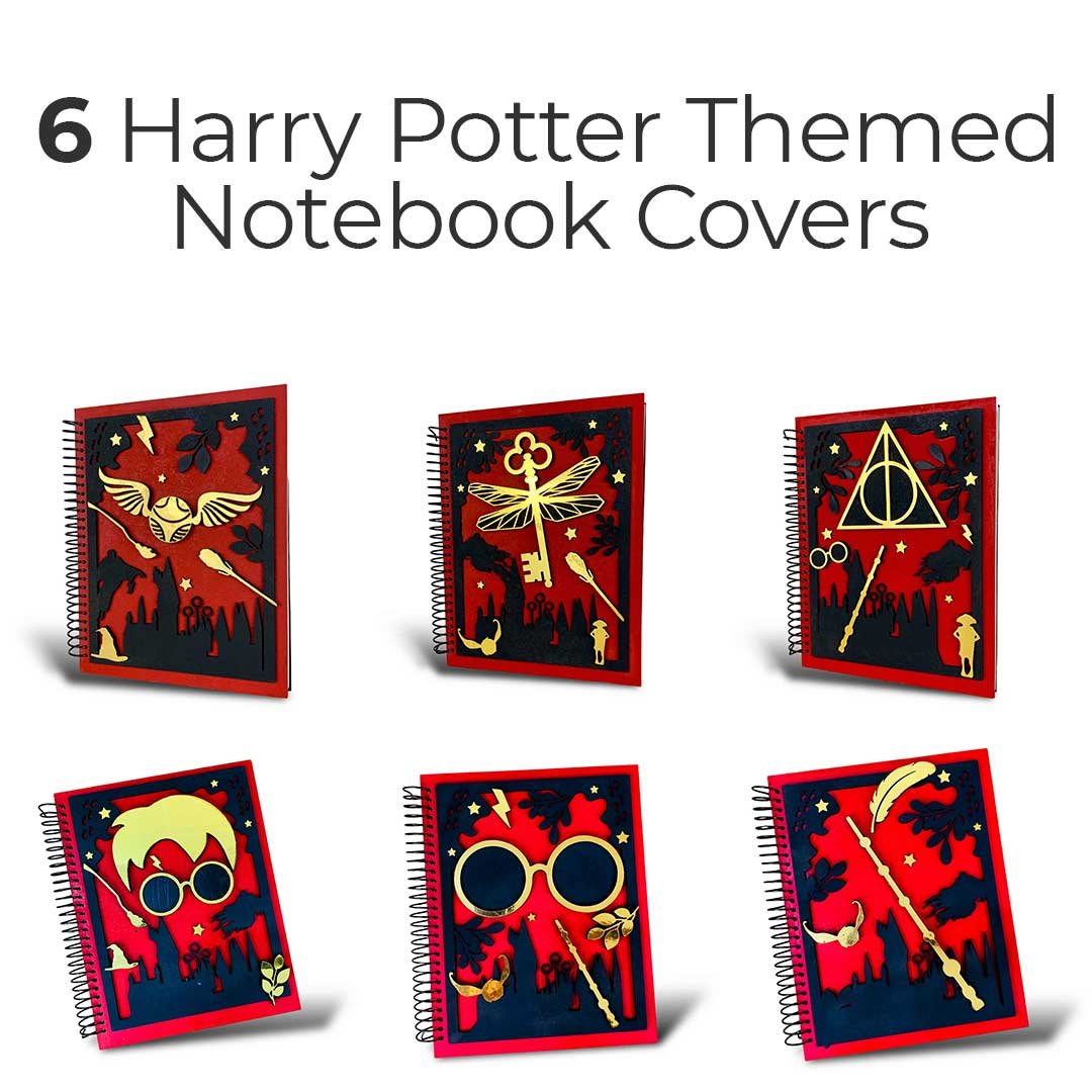 Harry Potter & the Golden Snitch Notebook Journal Cover Laser Cut Files ...