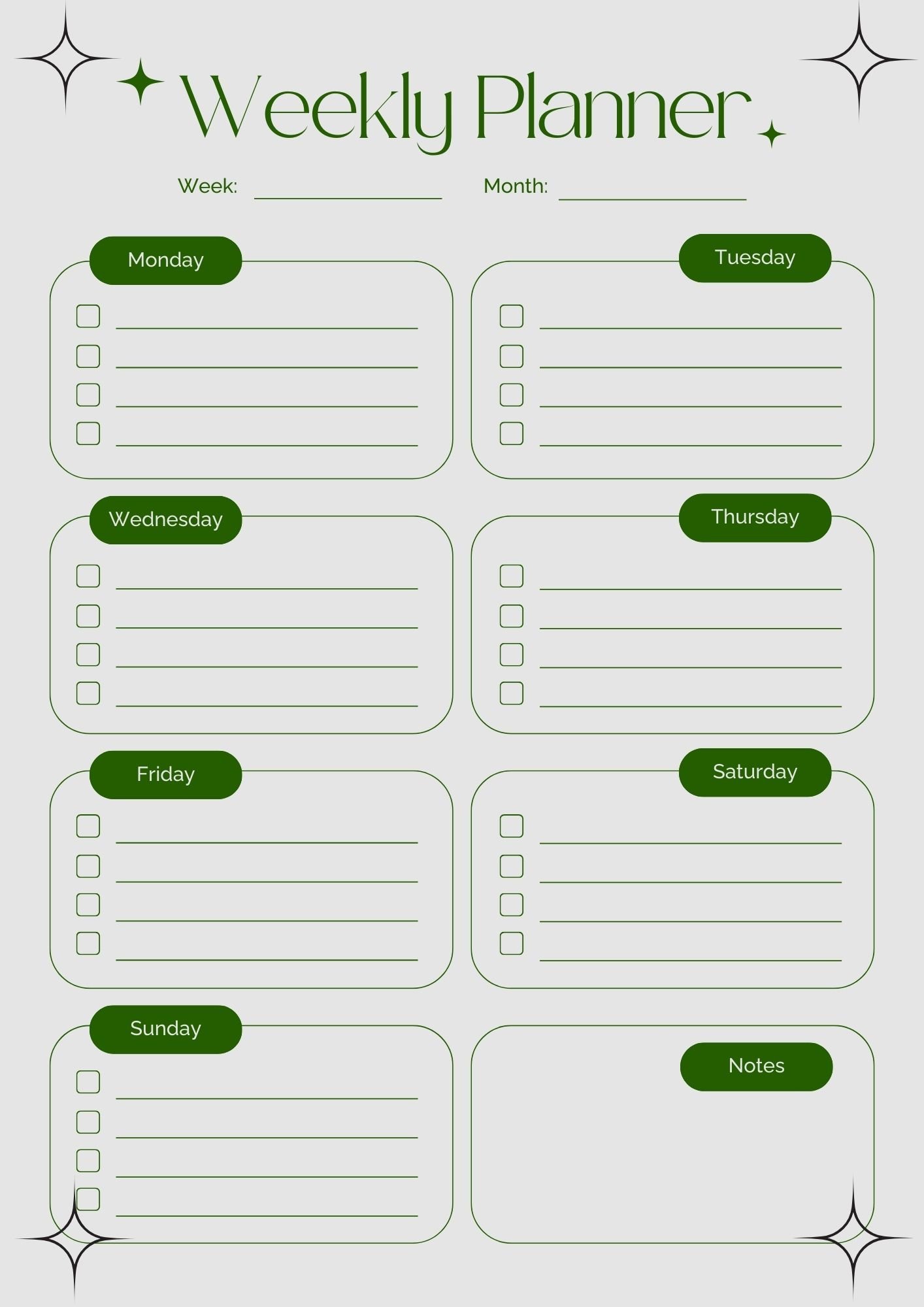Reusable Weekly Planner – Plan Your Week, Your Way! - Payhip