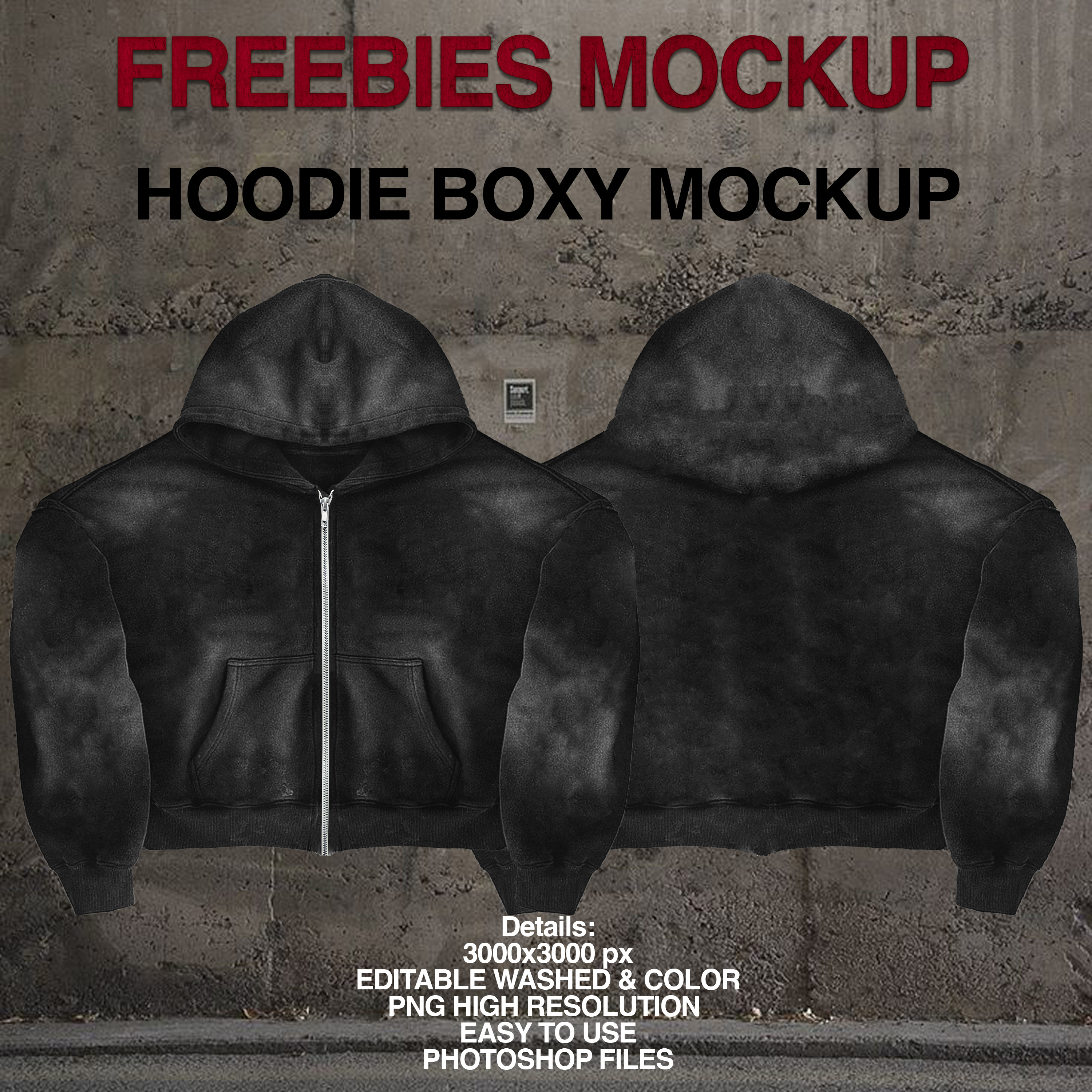 HOODIE BOXY MOCKUP - Payhip