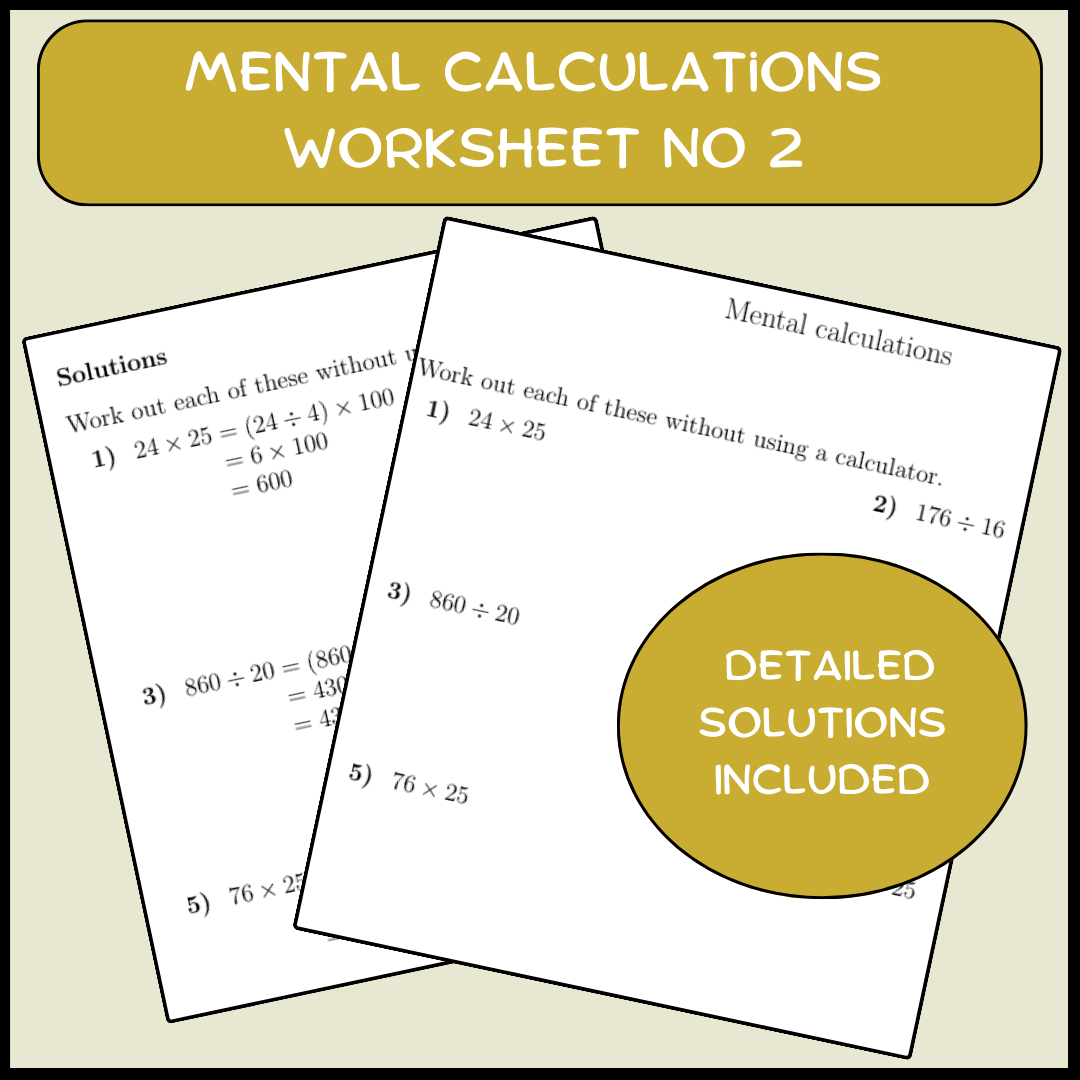 Introduction to Negative Numbers Worksheet No 3 (with solutions)