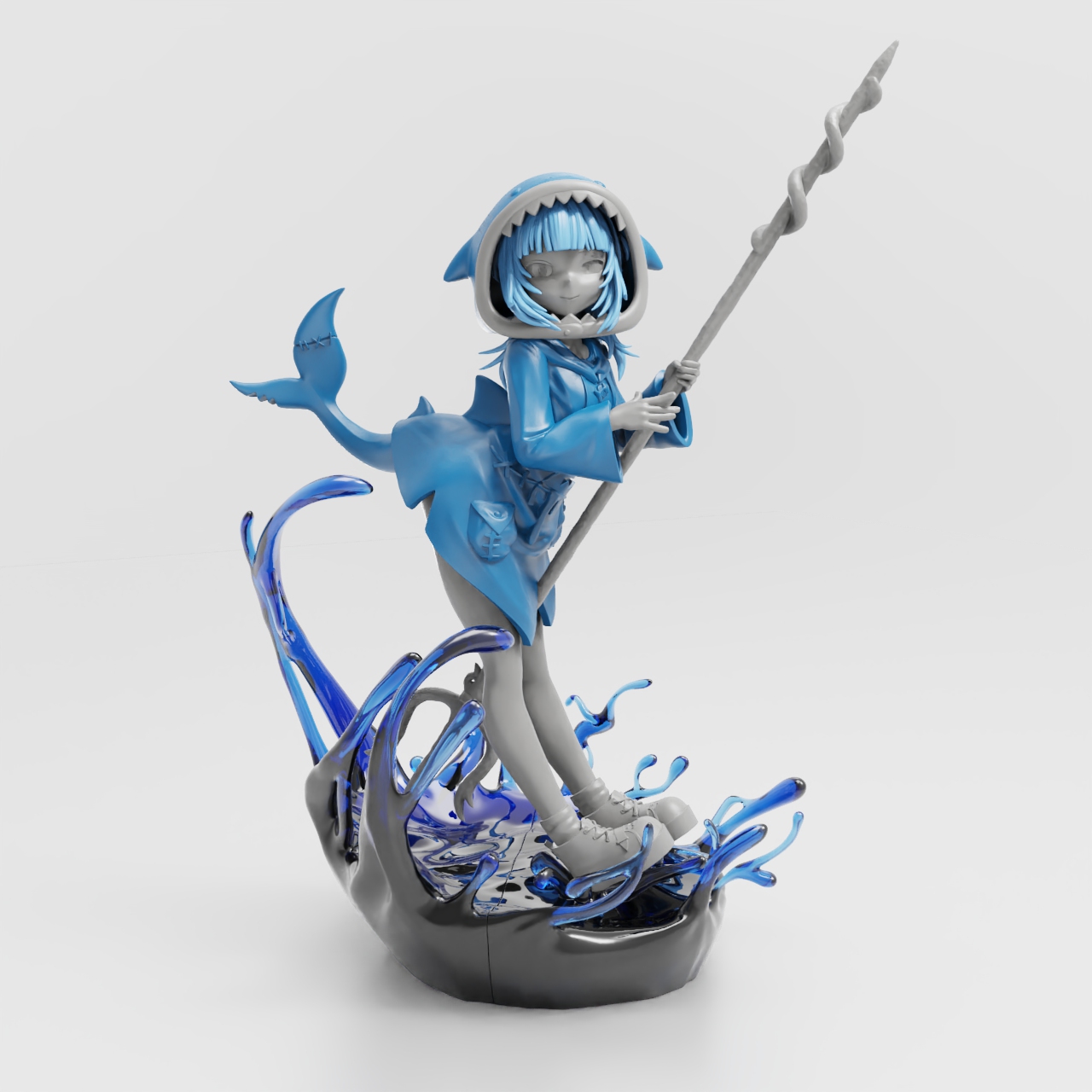 Gawr Gura NSFW - Hololive, STL 3D model design printable file - Payhip