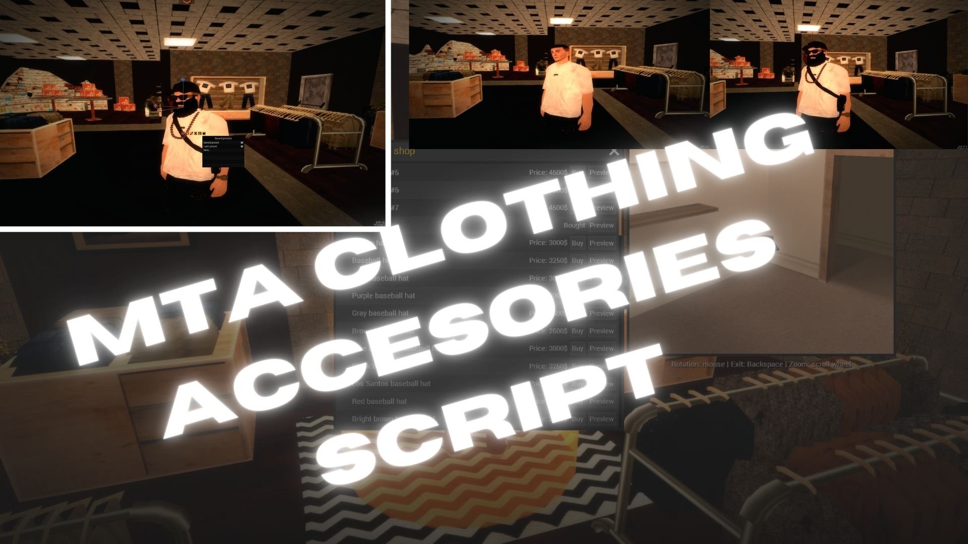 MTA Clothing Accesories Script - Payhip