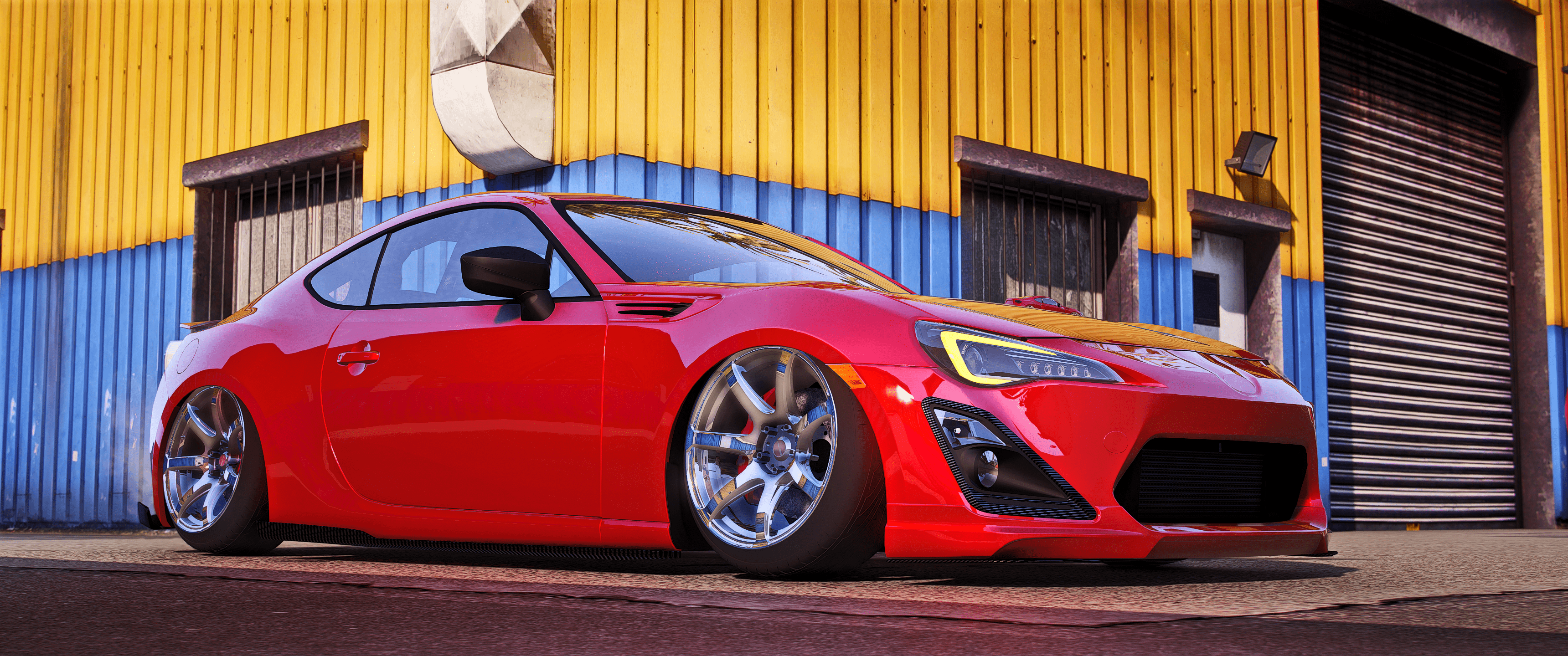 (Debadged) Subaru BRZ with Toy Stanced Custom Sound