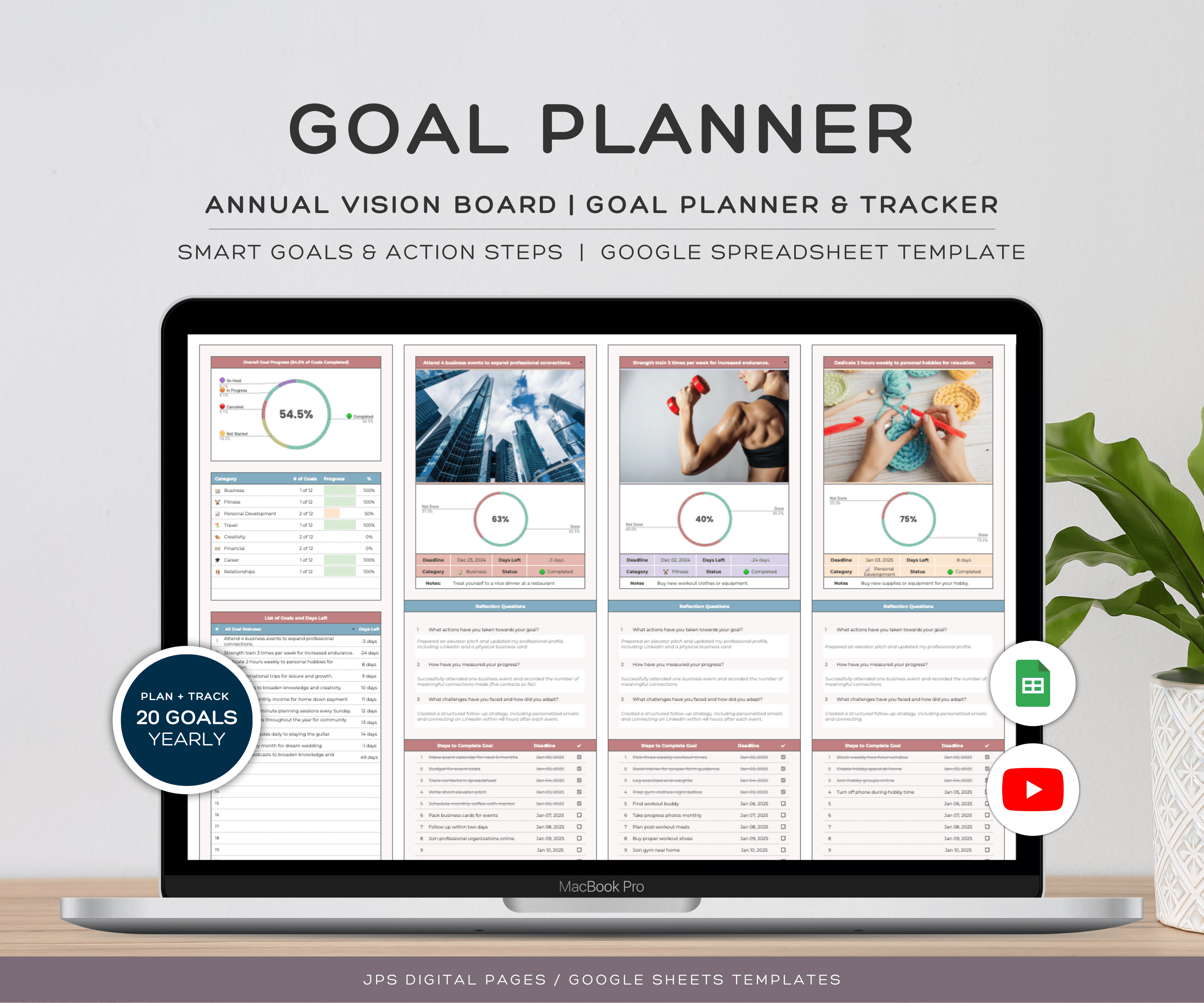 JPS Digital Pages - Google Sheets Templates