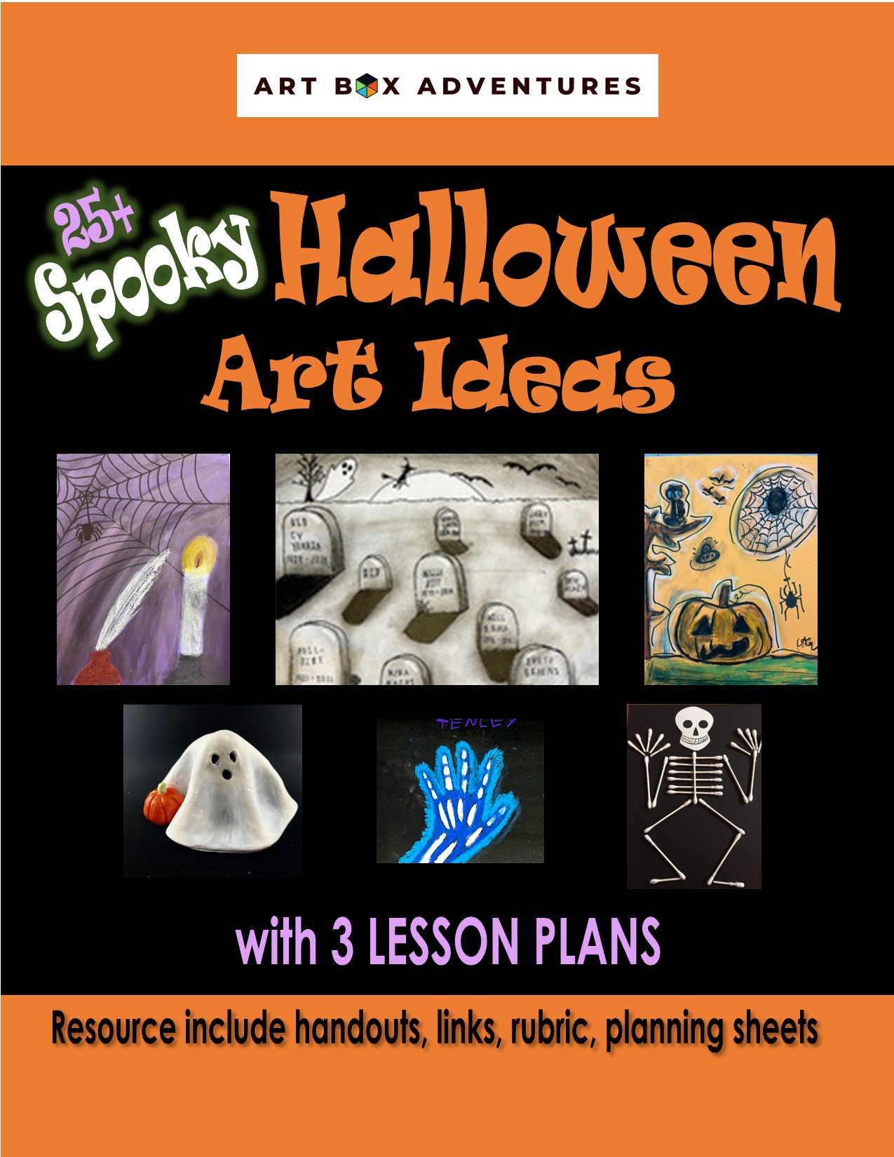 Free 15 Spooky Halloween Art Project Ideas List (with extended PDF ...