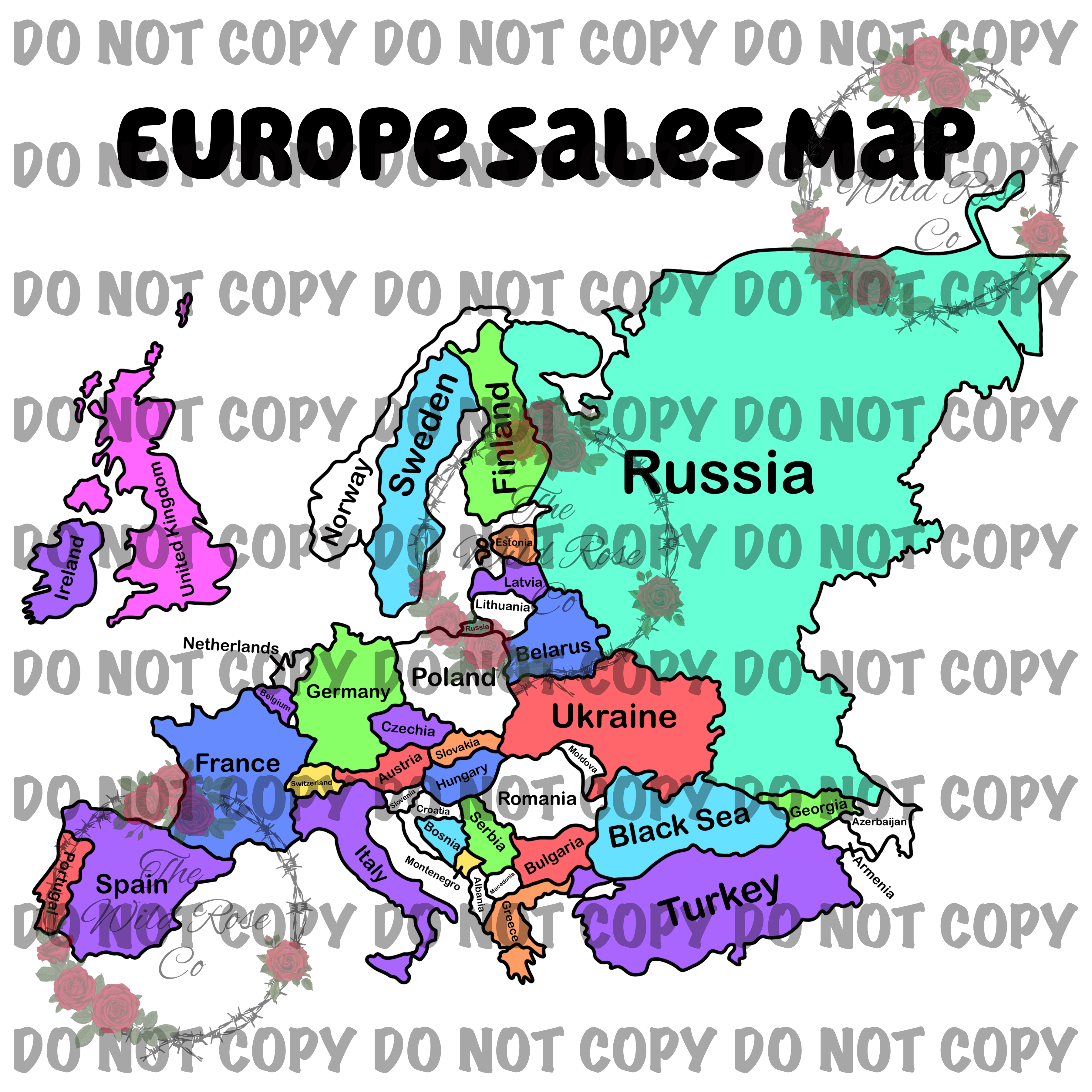 Europe Sales Map - Payhip