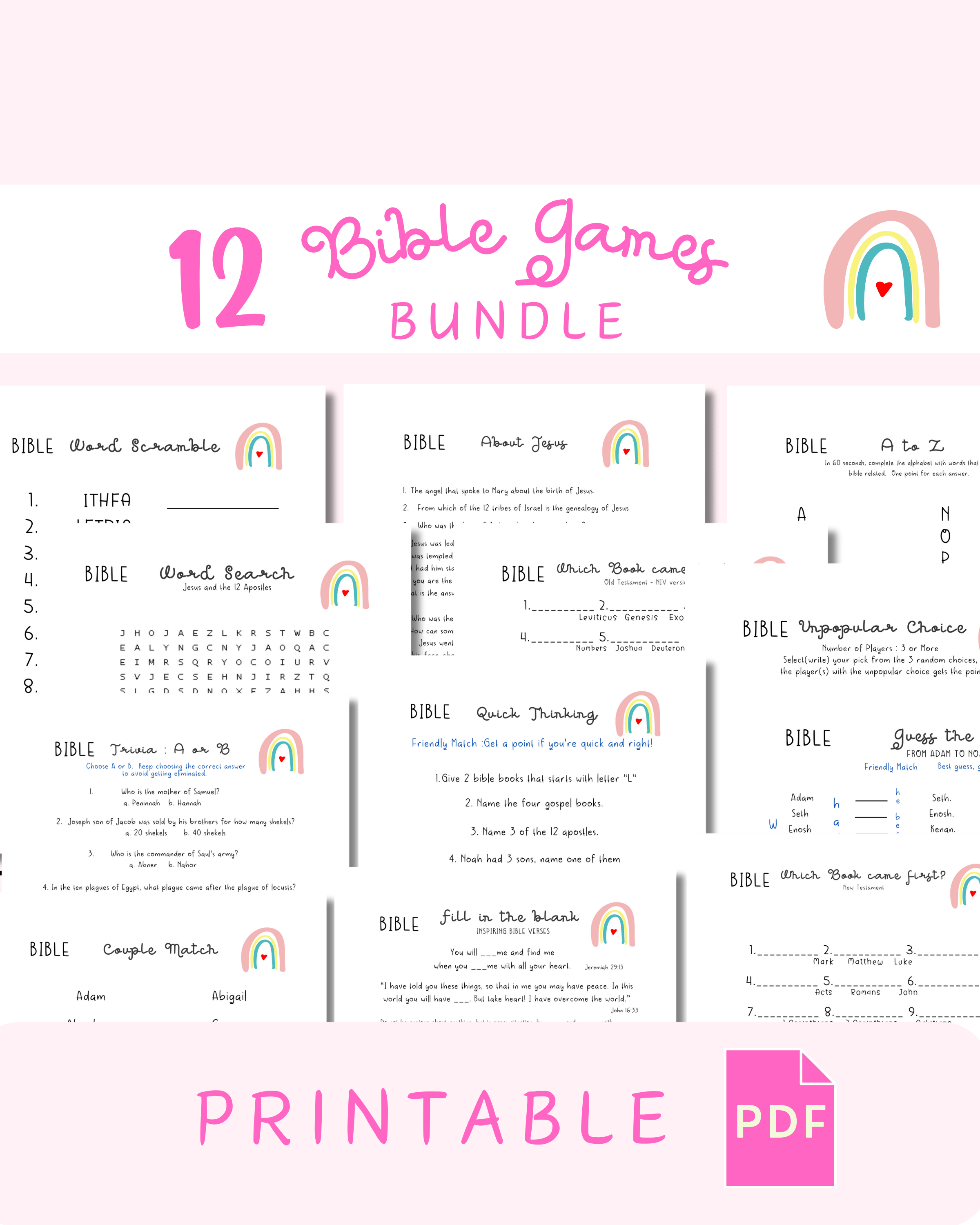 Bible Games Bundle Play Bible Trivia Games - Payhip