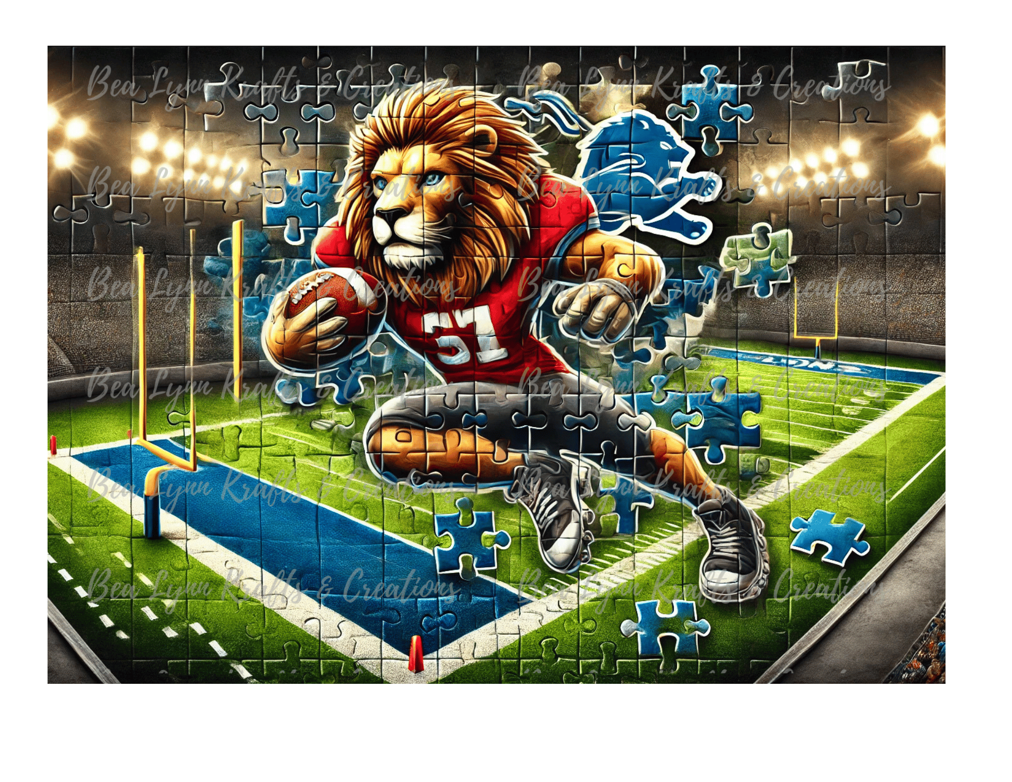 Super Hyped Lions Sports Fan Transparent PNG - Payhip