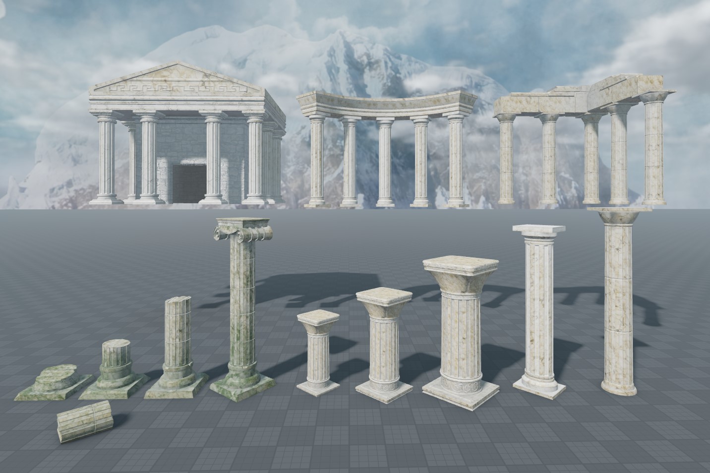 [CUSTOM] Ancient Greek Roblox Buildings Pack