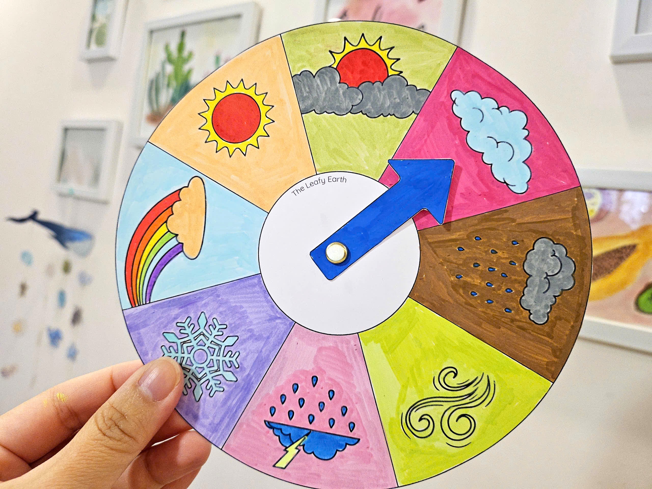 Weather Wheel Coloring - Payhip