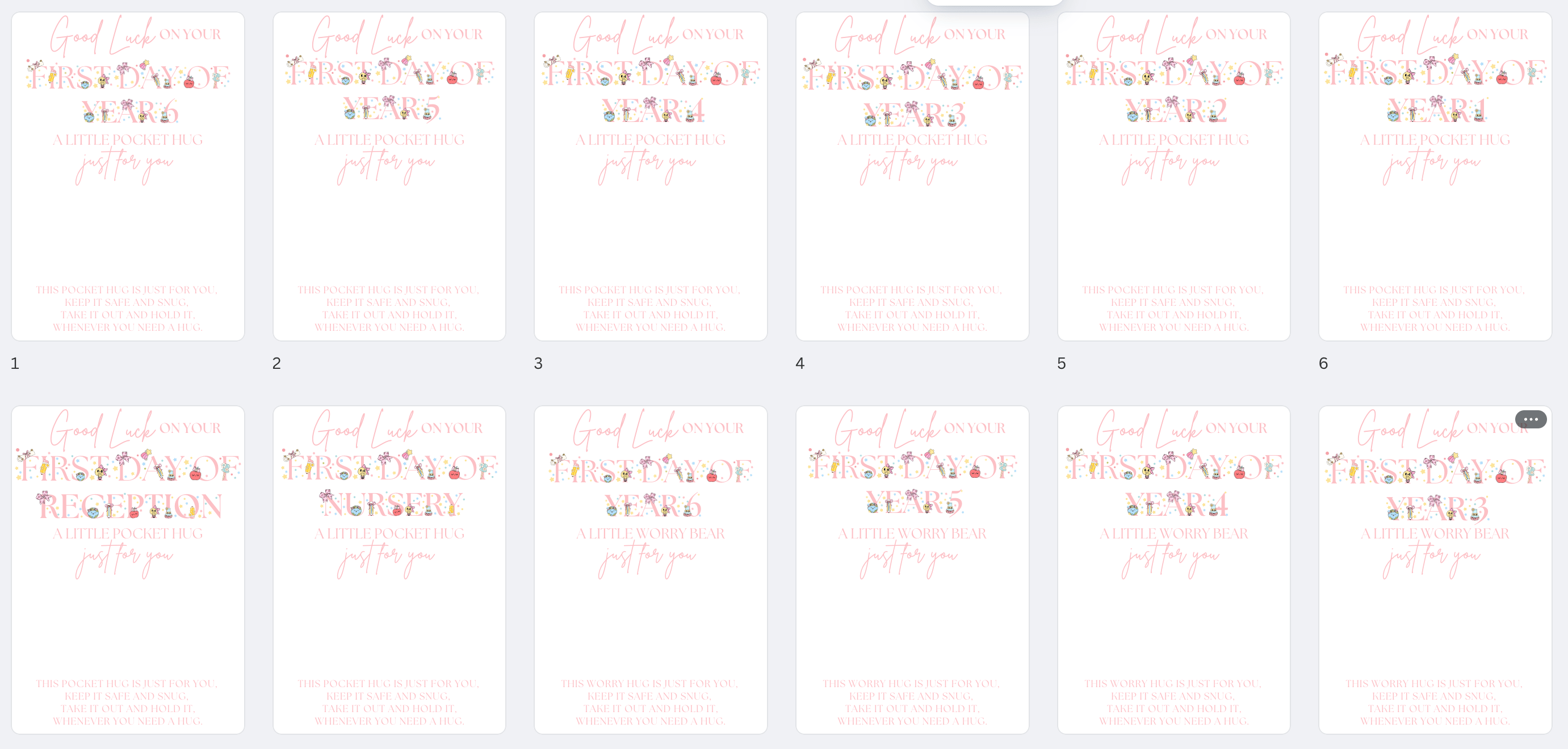 DIGITAL - First Day Pink Pocket Hugs - Payhip