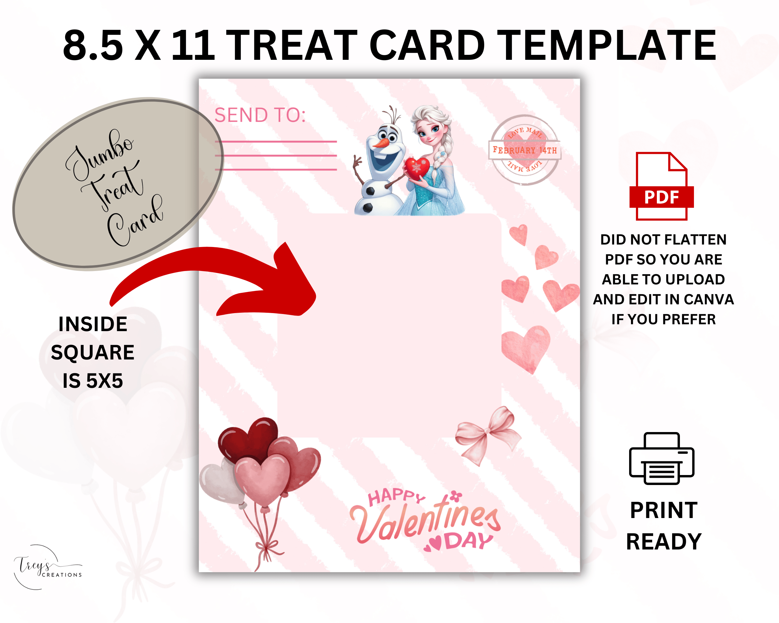 PRINTABLE Valentines Day Handprint and Feet Print Art Craft for Kids ...
