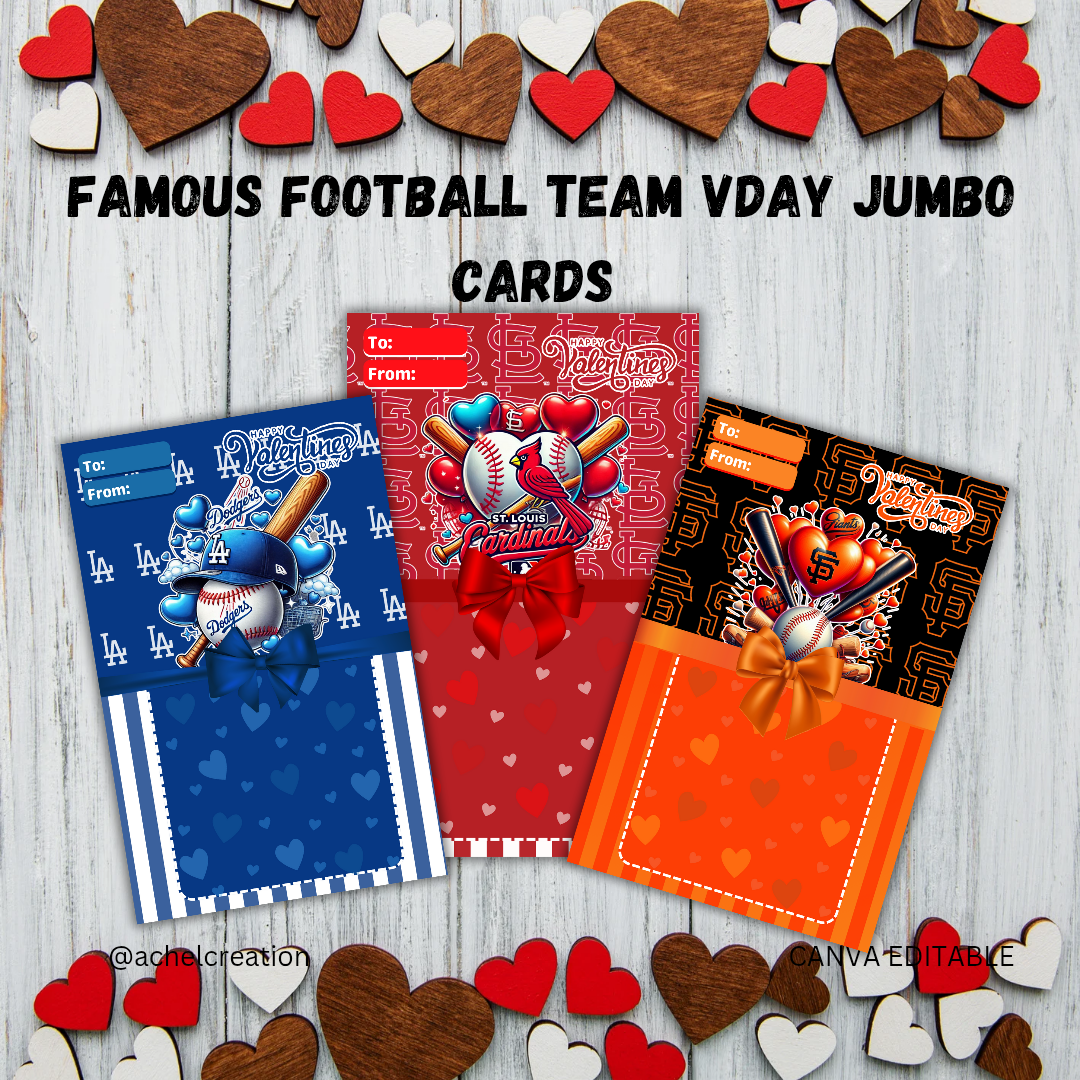 FAMOUS BASEBALL TEAM VDAY JUMBO CARDS - Payhip