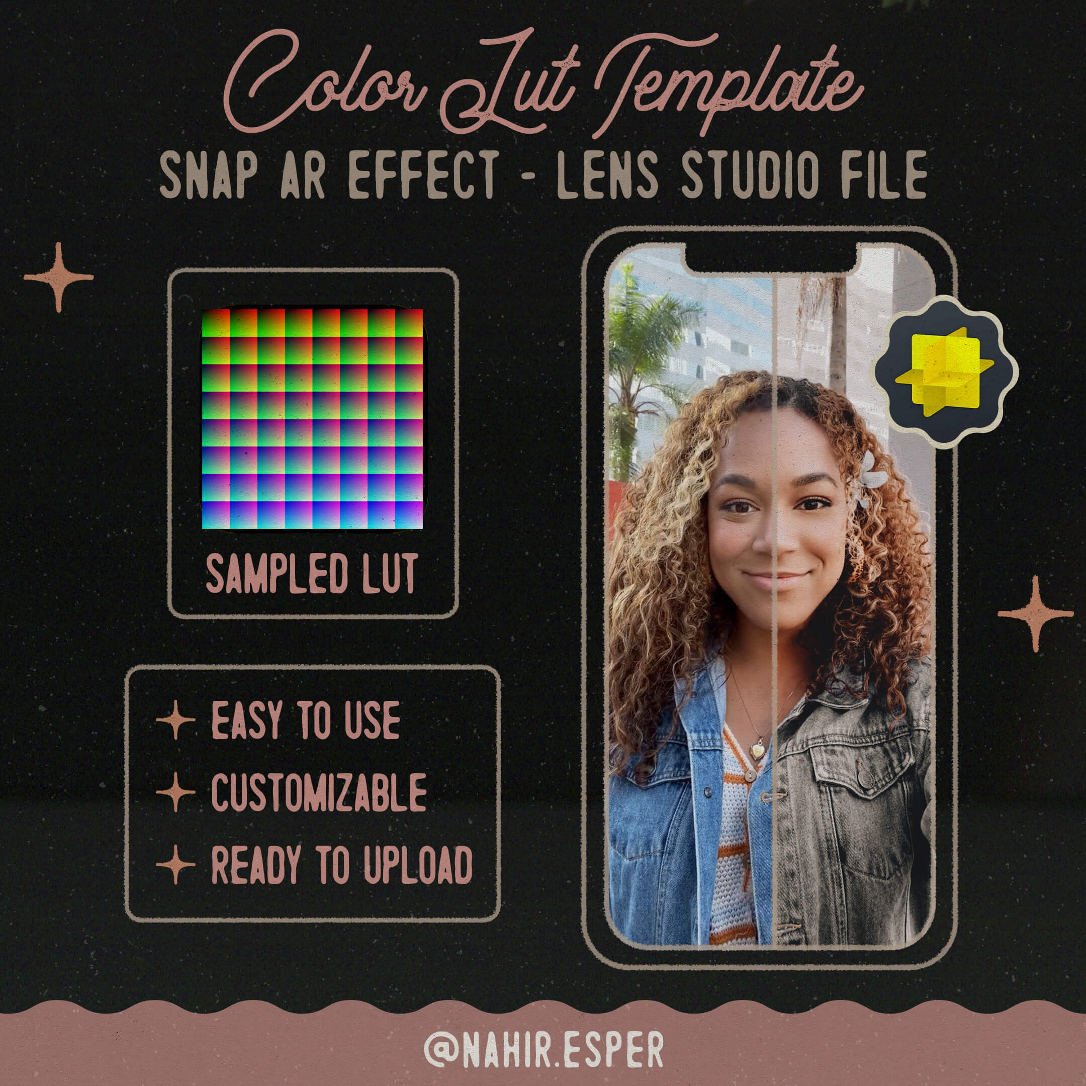 LUT Template - Lens Studio v4 & v5 (Snap AR Effect) - Payhip