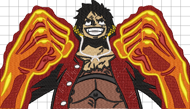 MONKEY D LUFFY Embroidery Designs Project - Payhip