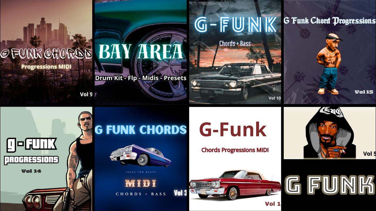 All G-Funk Progressions (Vol 1 - 15) Bay Area Pack - Payhip