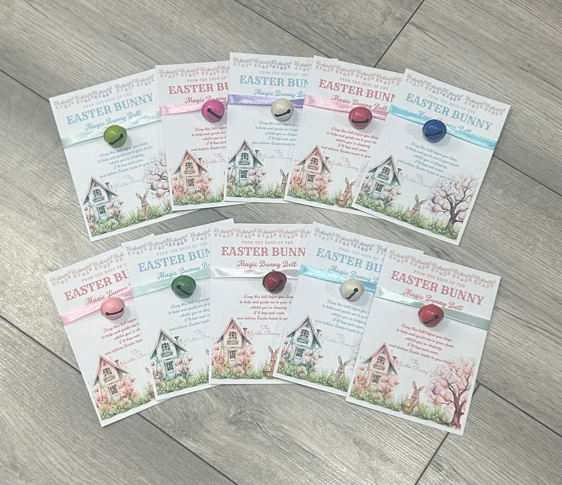 10 X Easter Bunny Bell - Mini Bell - Payhip