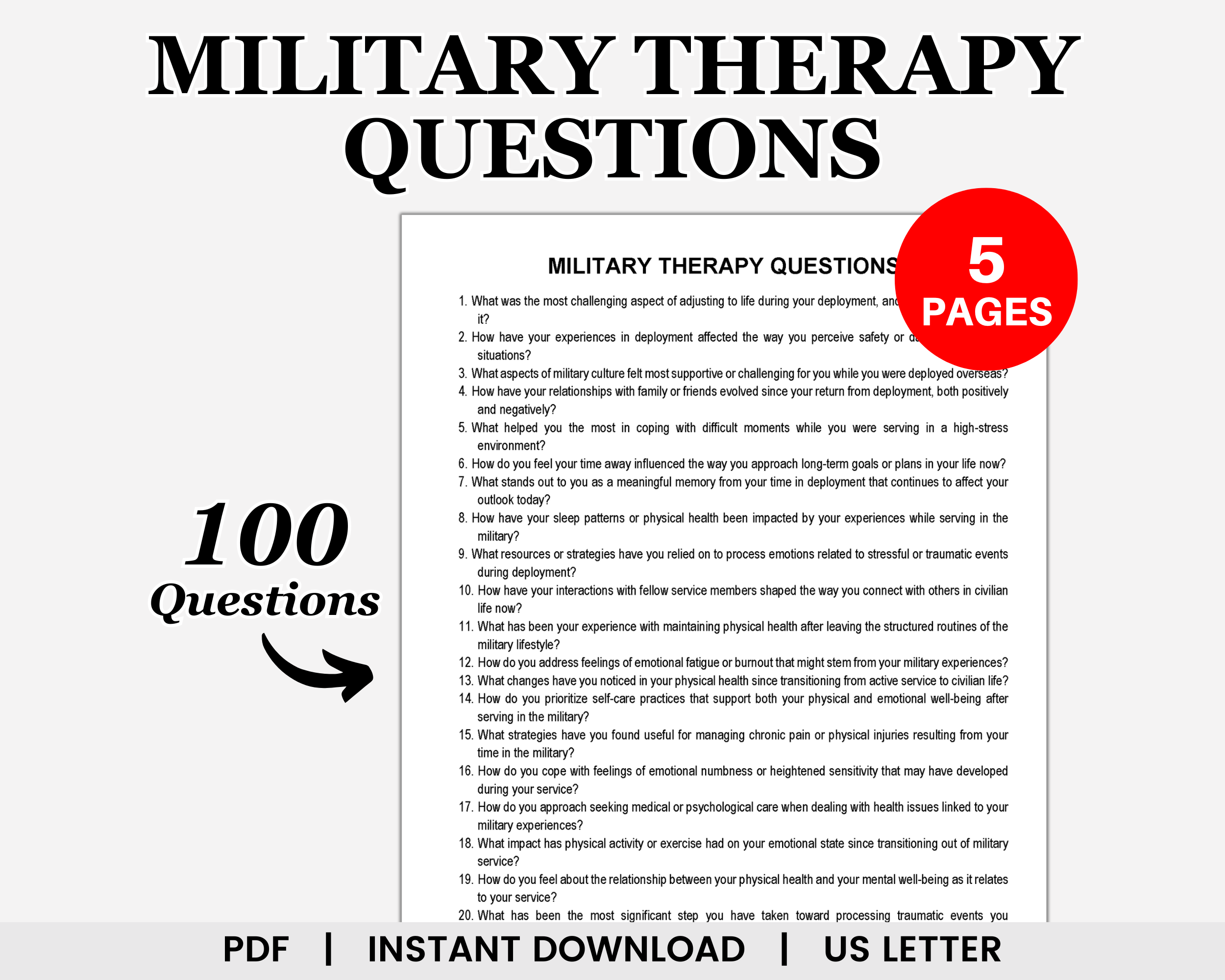 Military Therapy Questions, Military and Veterans Counseling, Military ...
