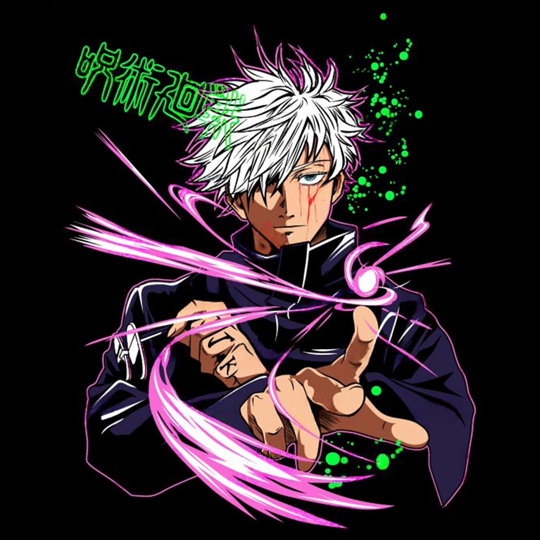 DESIGN VECTOR PREMIUM ANIME GOJO SATORU V2 (EX) - Payhip