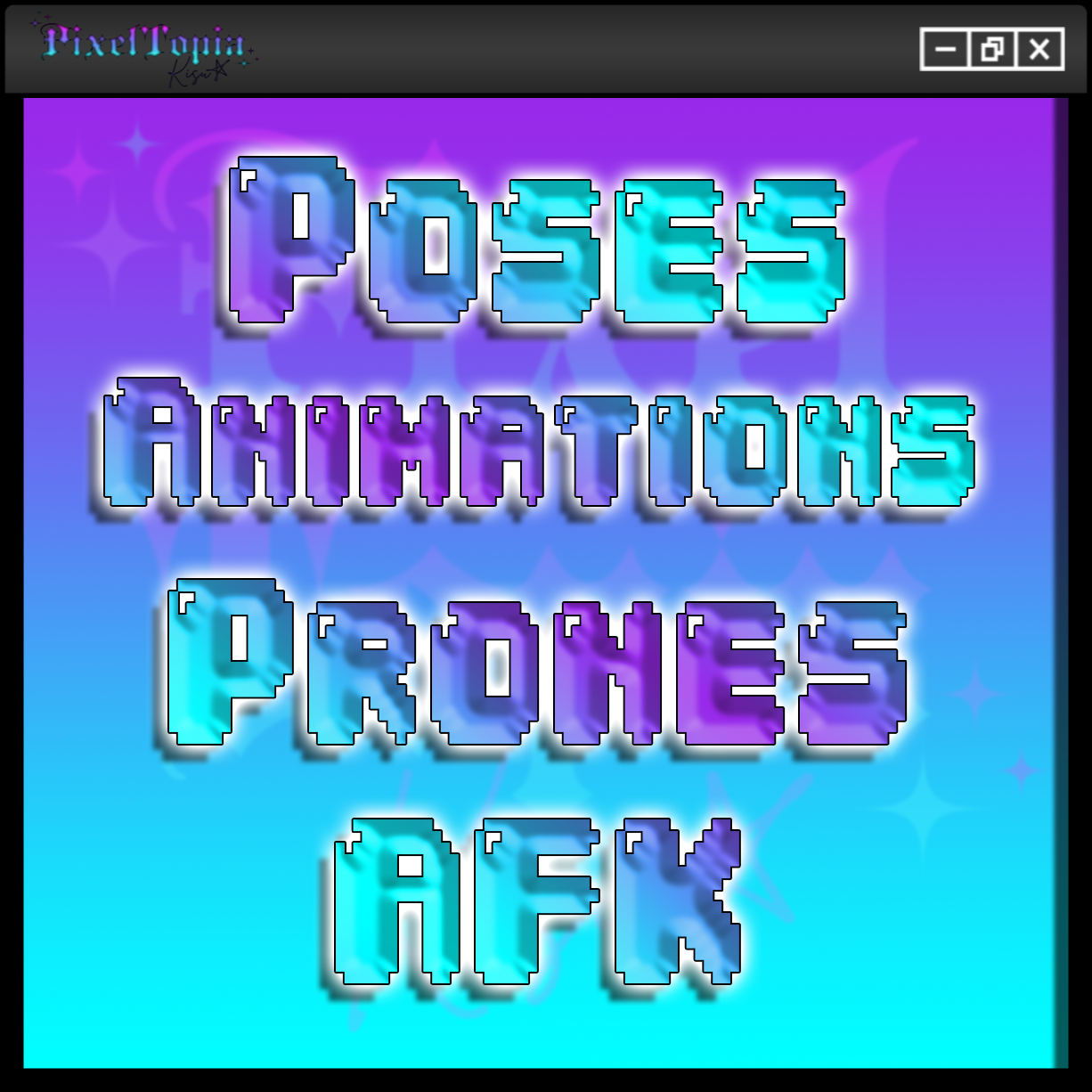 Kisu PixelTopia - Poses/Prones Animations - Payhip