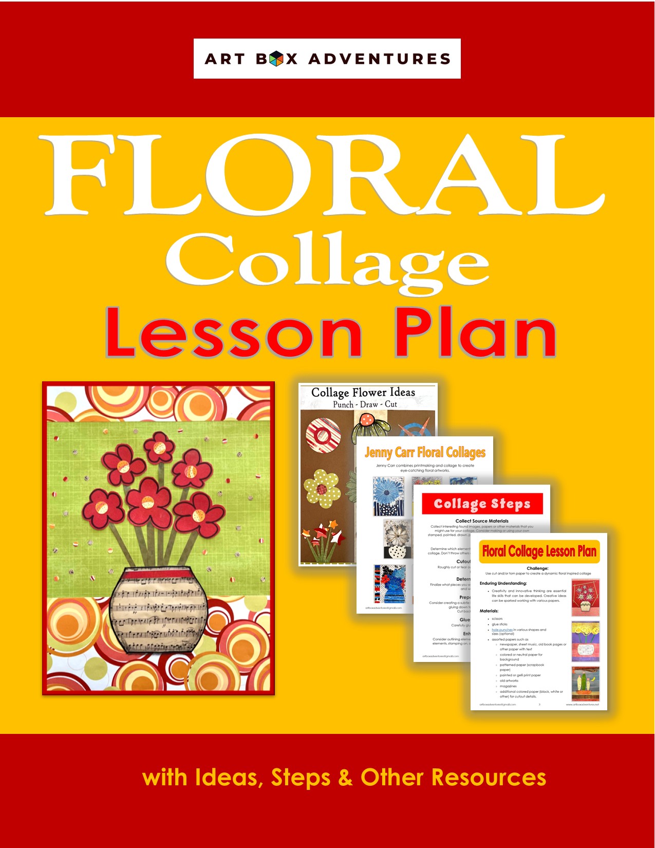 Floral Collage LESSON PLAN Resource - Payhip