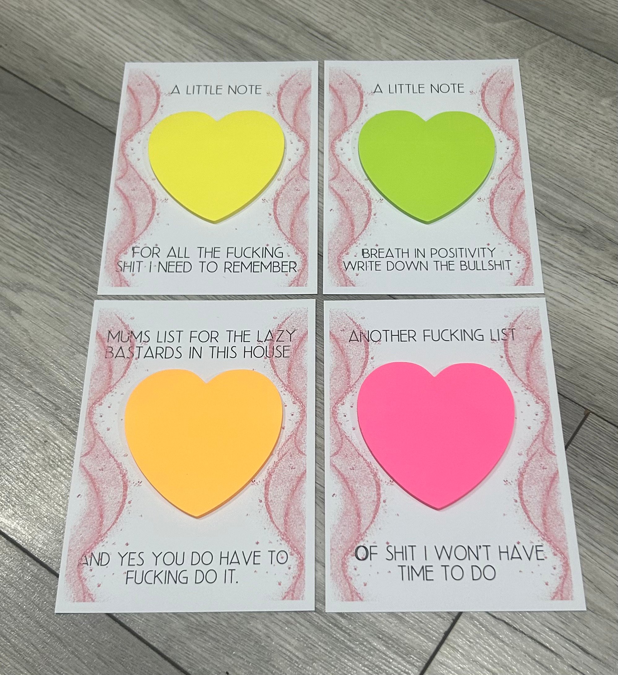 10 x Sweary Note Pad - Payhip