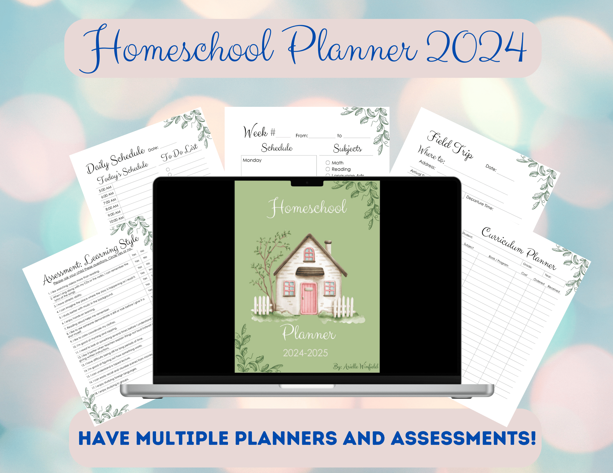 Ultimate Homeschool Planner: Assessments, Trackers, Logs, and More ...