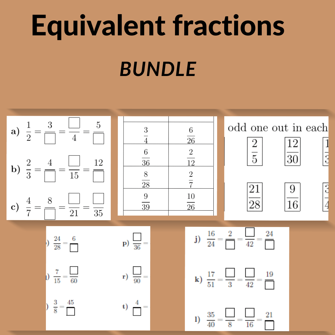 Equivalent Fractions Bundle