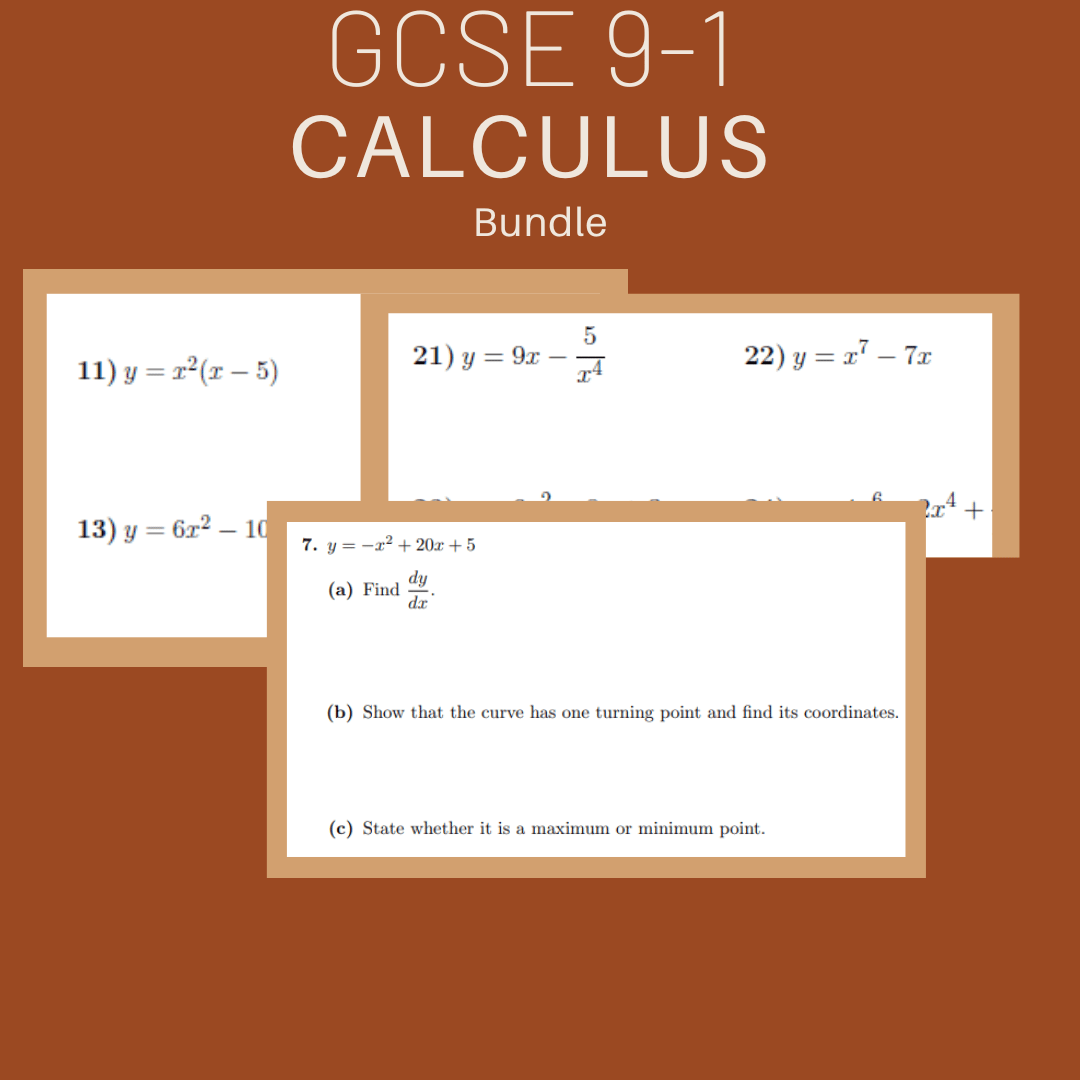 GCSE 9-1 Calculus Bundle