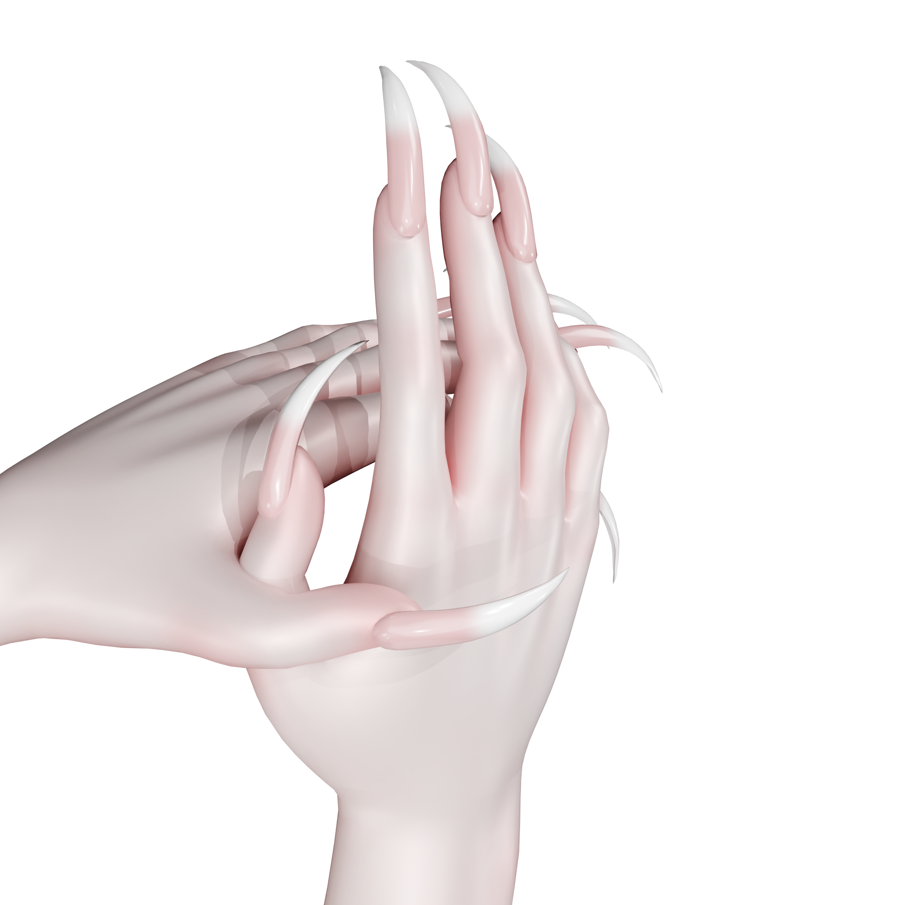 22| DEMI NAILS | RIGGED VRCHAT AND VTUBE ASSET - Payhip