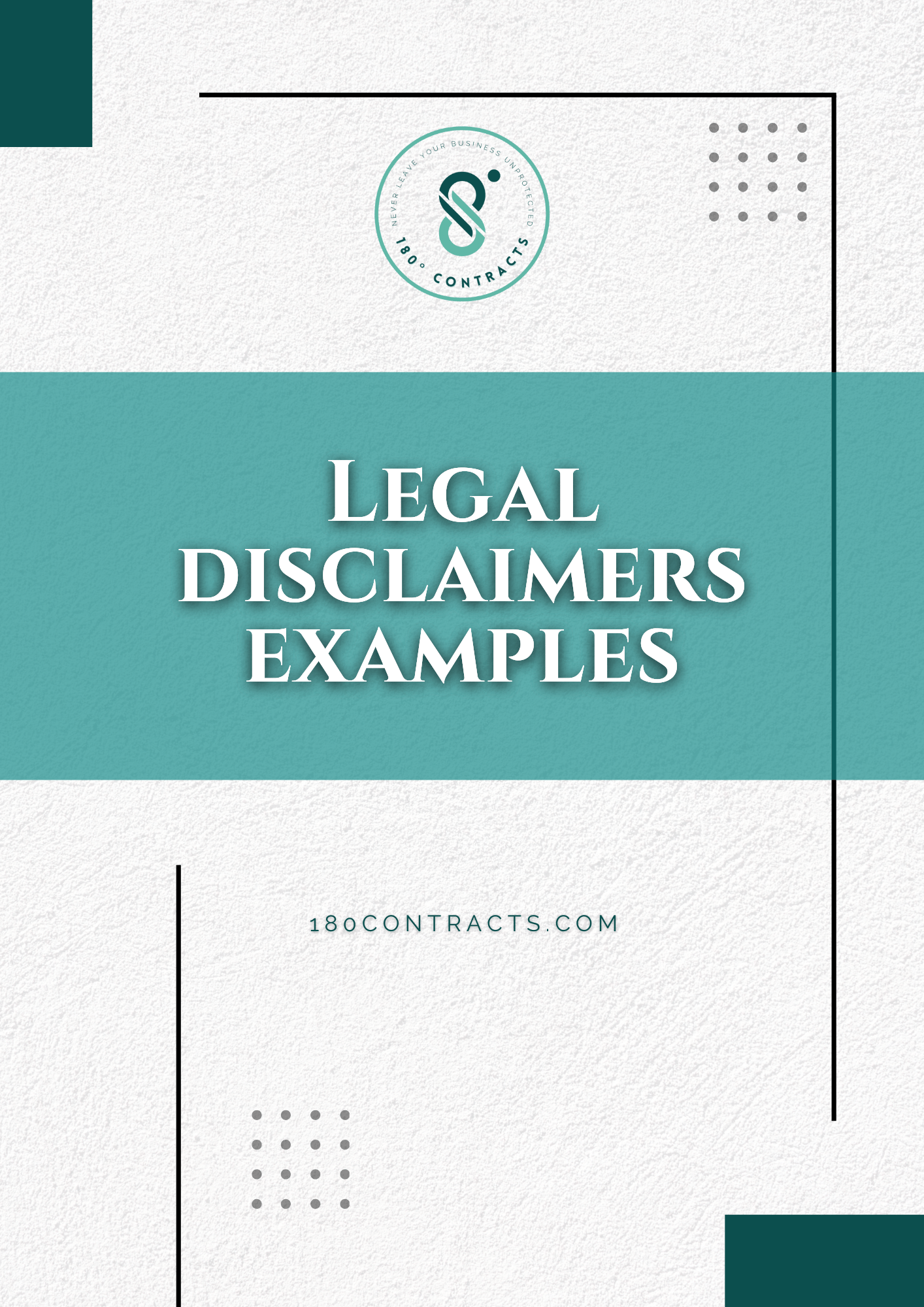 Legal Disclaimers