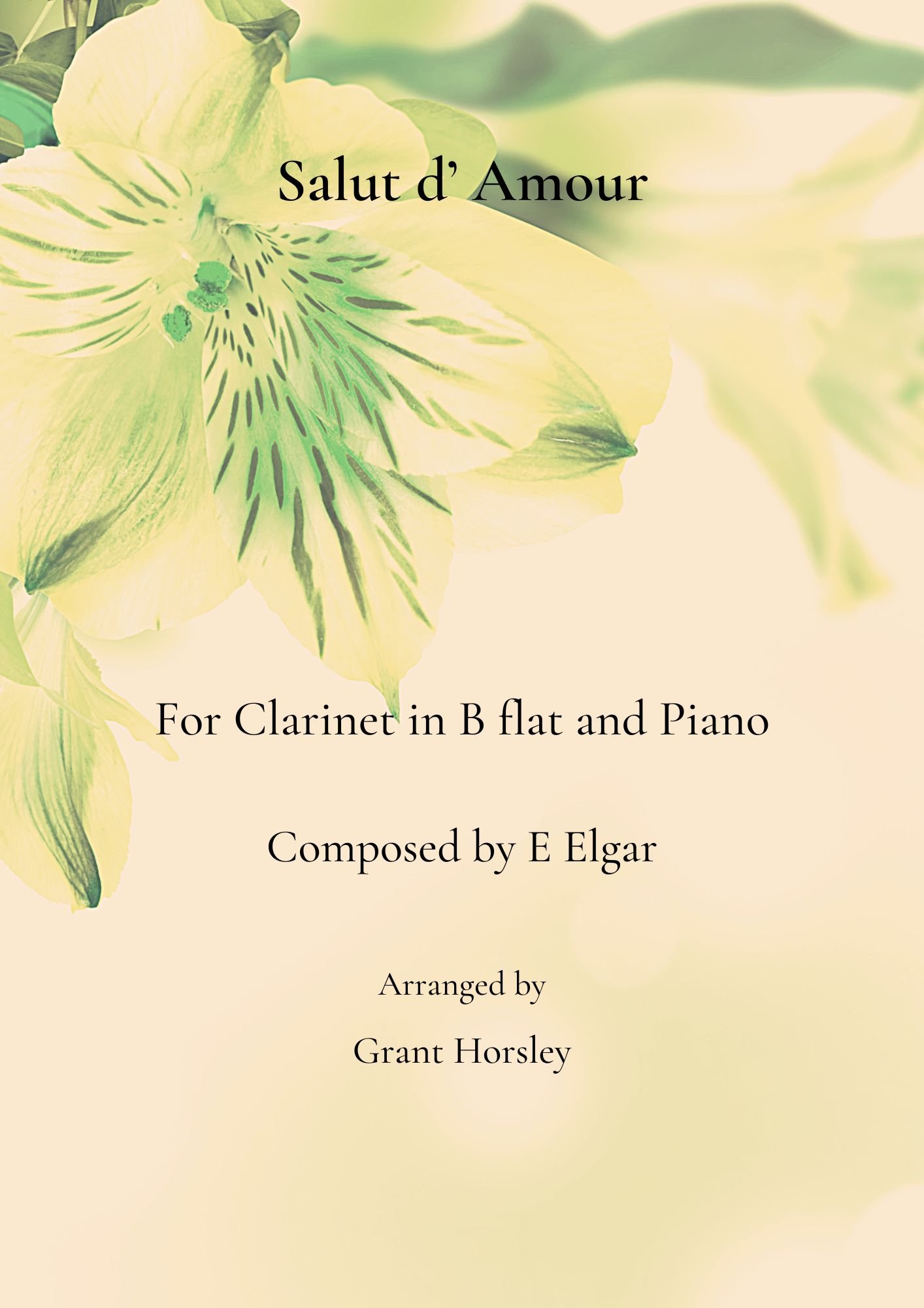 Salut d’ Amour- E Elgar- Clarinet and Piano