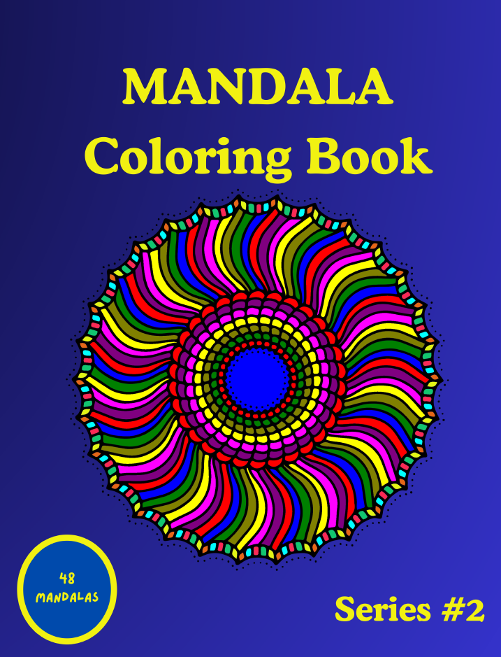 48 Mandalas Coloring Book for Beginners, Series #2: Coloring Book for ...