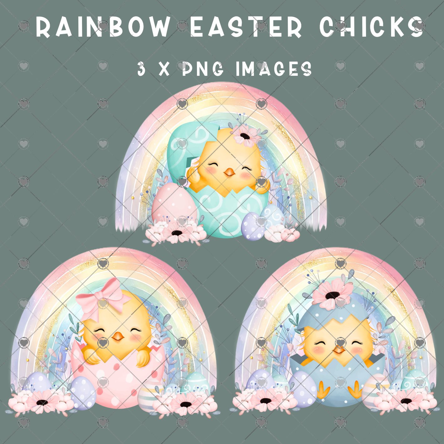 Rainbow Easter Chicks - Payhip