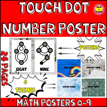 Touch Dot Number Posters | Math Posters | Four Themes Posters ...