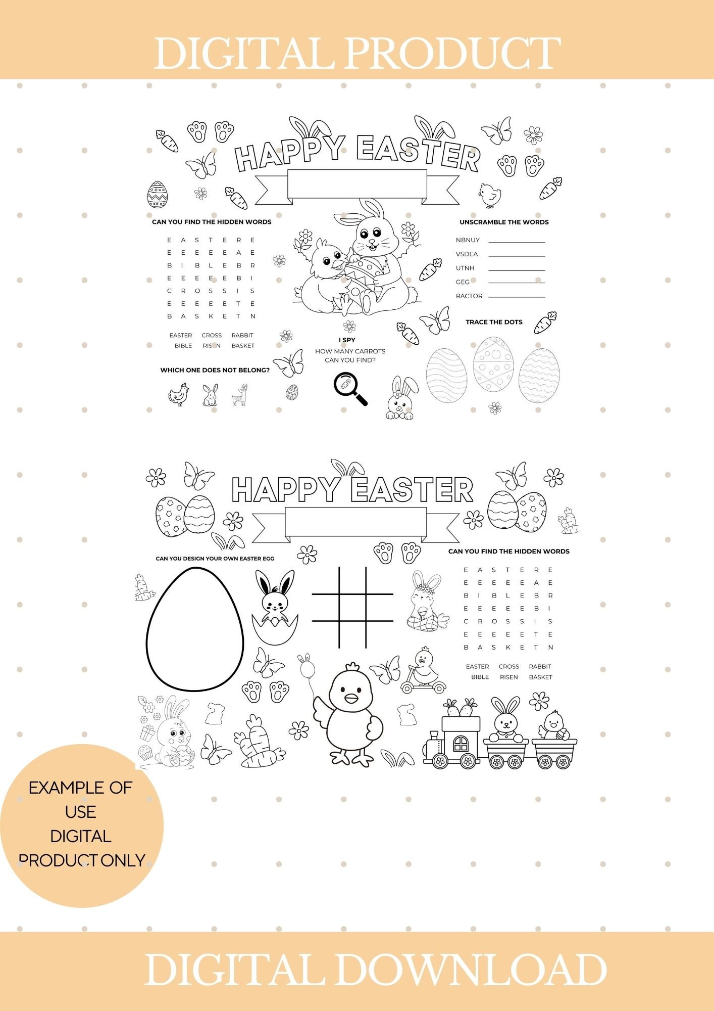 Easter digital placemat - Payhip