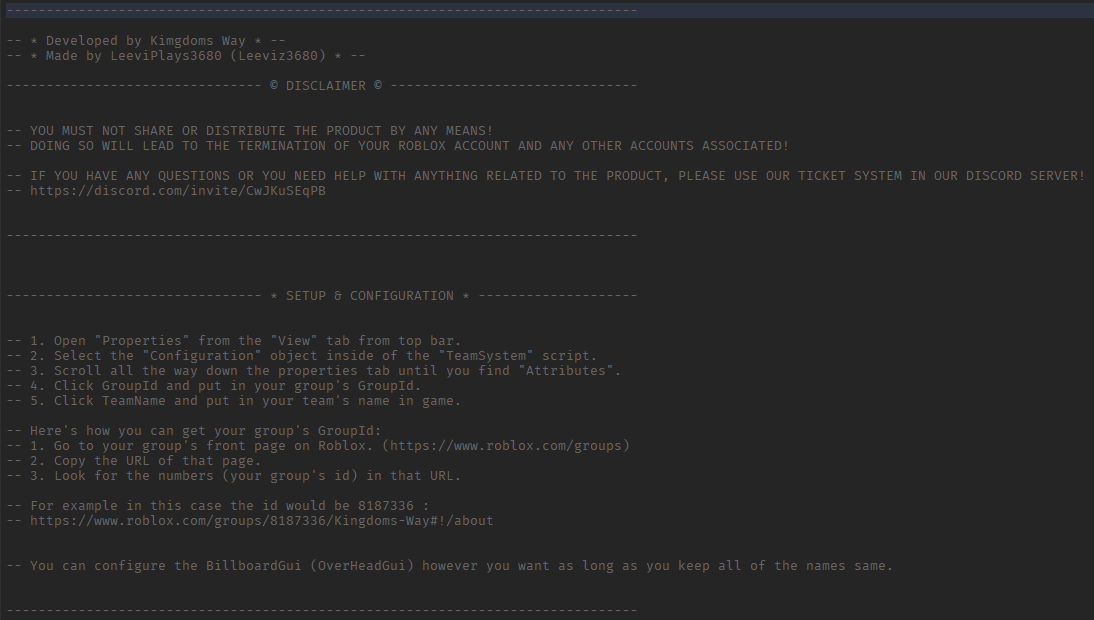 FREE Roblox Team System – Easy & Customizable UI