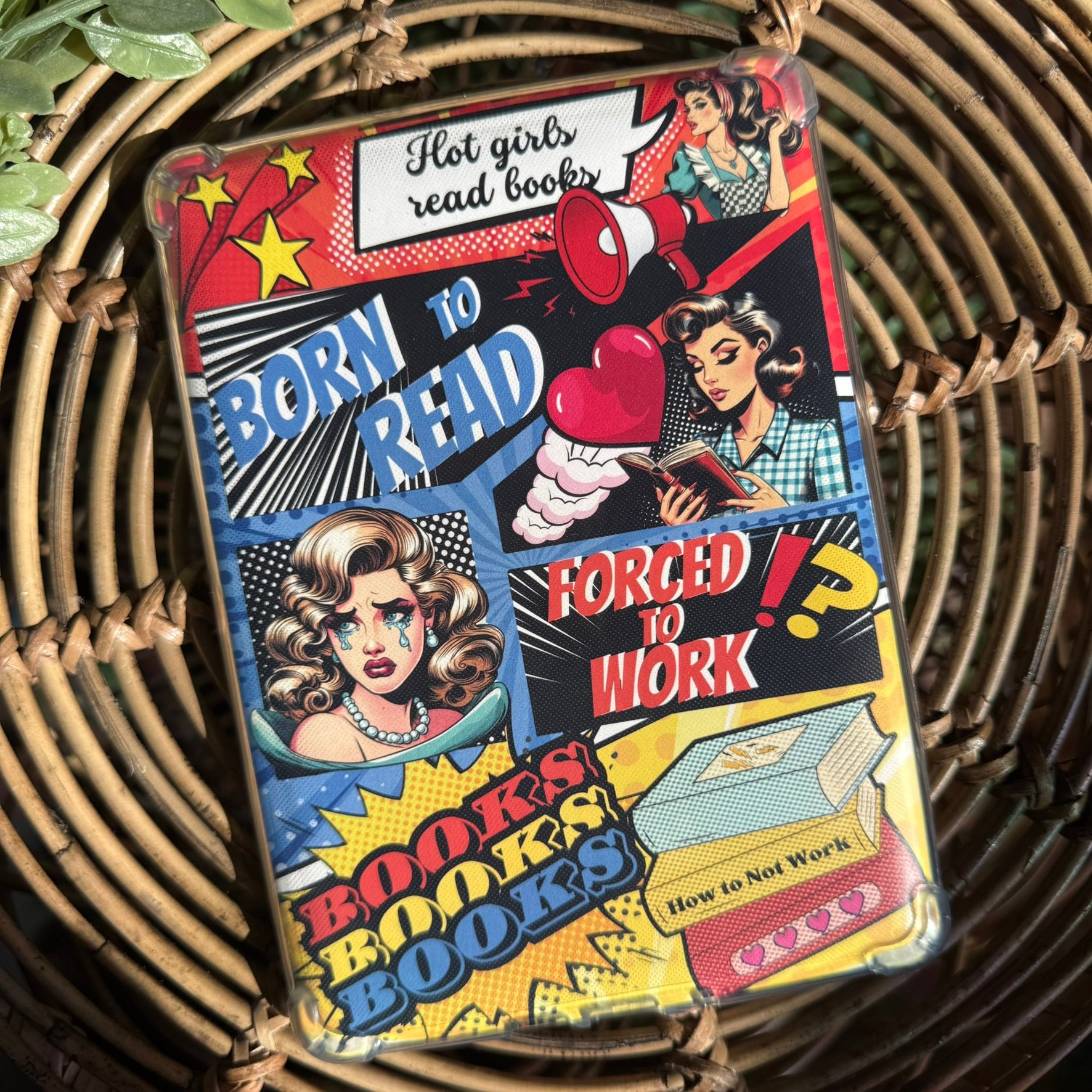 Printable Kindle Insert | Comic Book Style | Born to Read Forced to ...