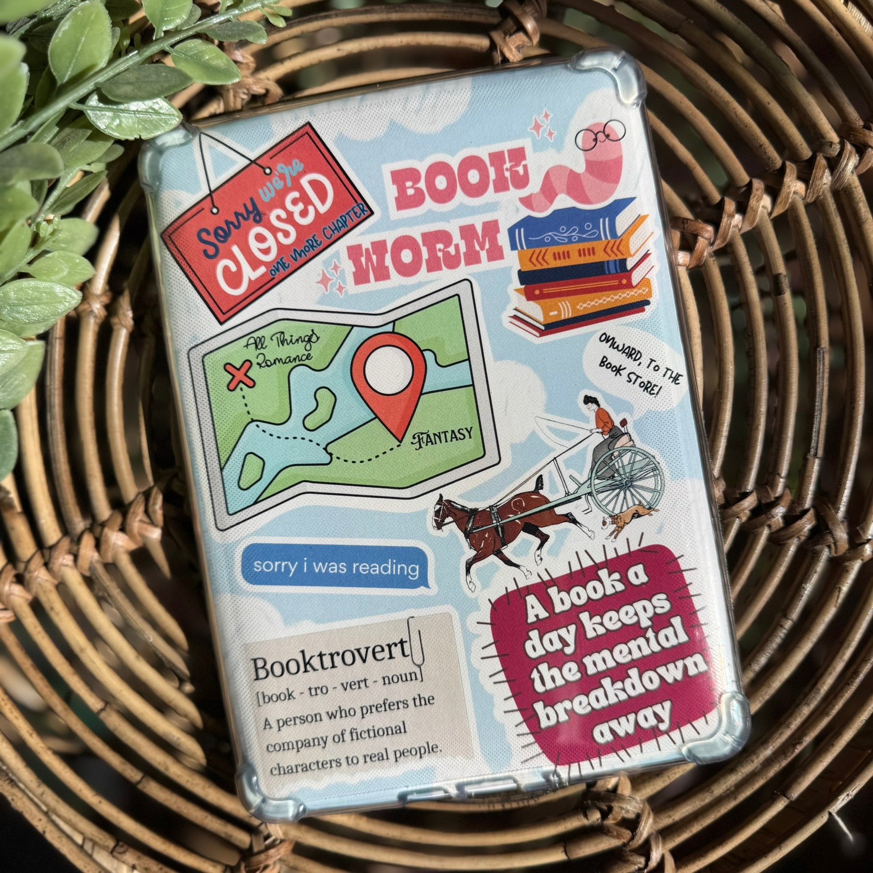 Printable Kindle Insert | Bookworm "stickers" - Payhip