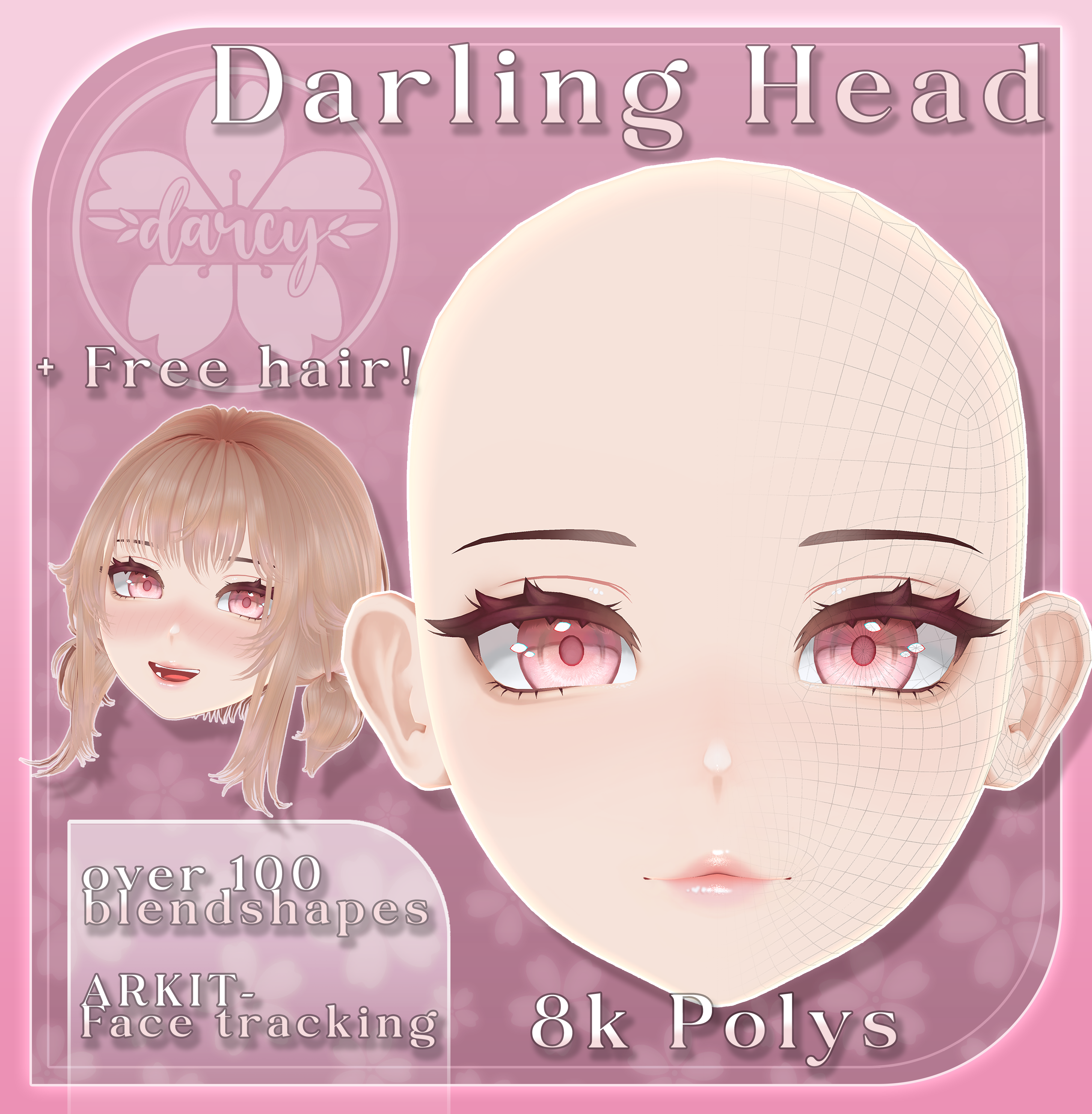 | DARLING FACE | FACE TRACKING | VRCHAT GAME ASSET - Payhip