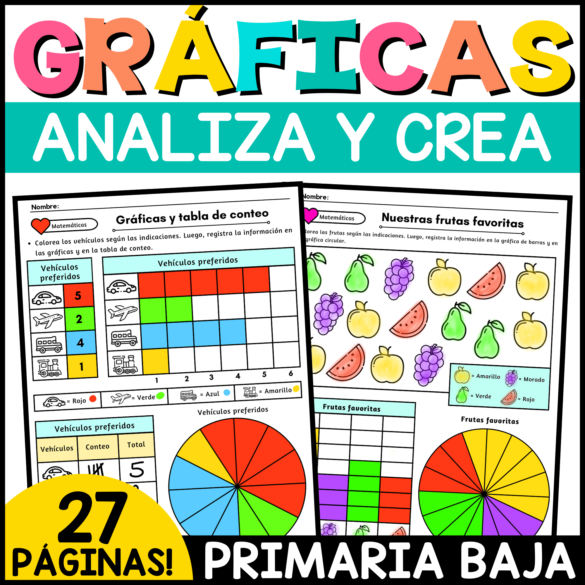Gráficas: Barras, Pictogramas, Circular, Puntos - Payhip