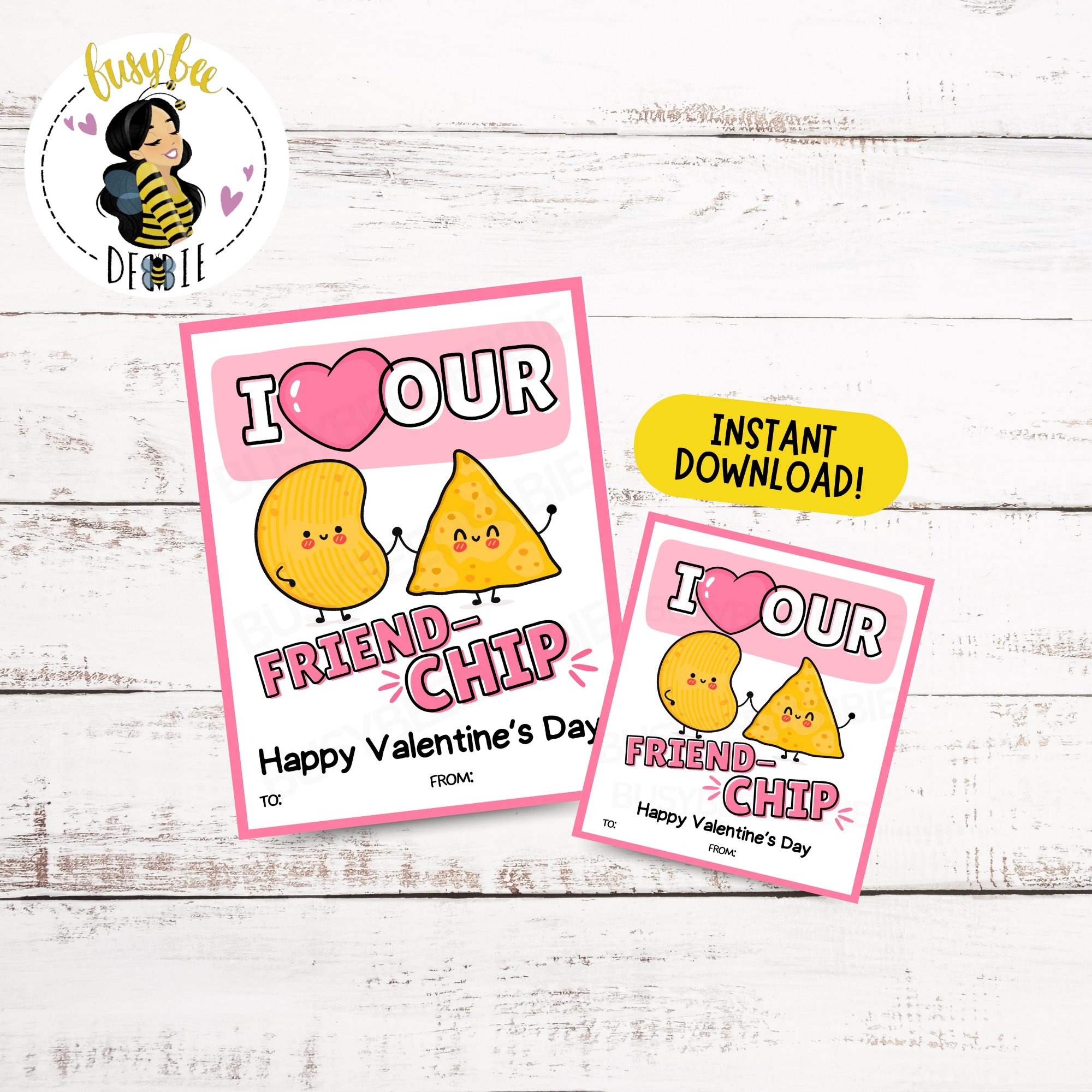 Potato Chips Valentine Cards, Classroom Valentine's Day Cards, Class ...