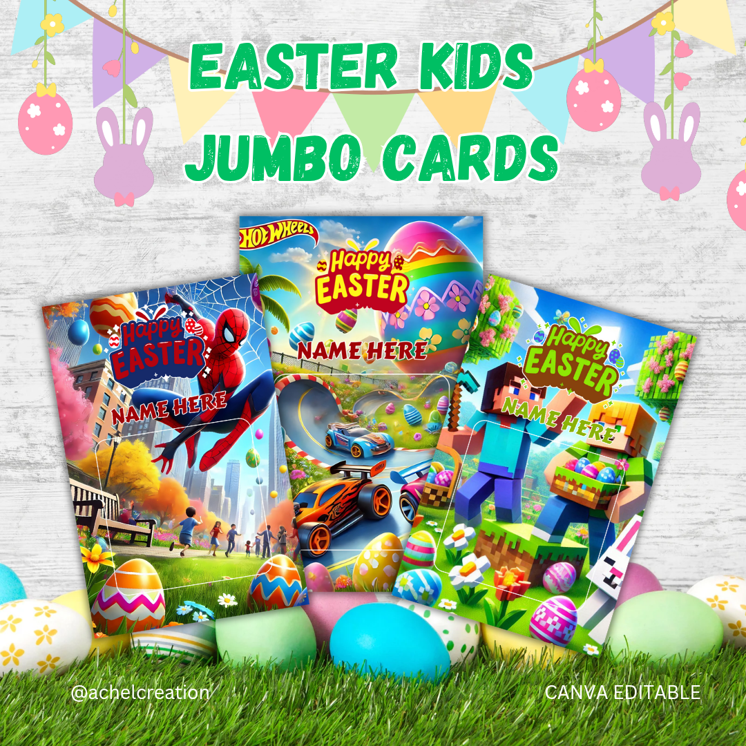 EASTER KIDS JUMBO CARDS - Payhip
