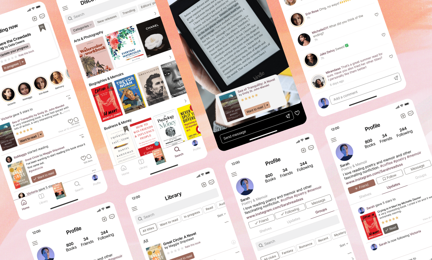 Instabook Reading and Review App
